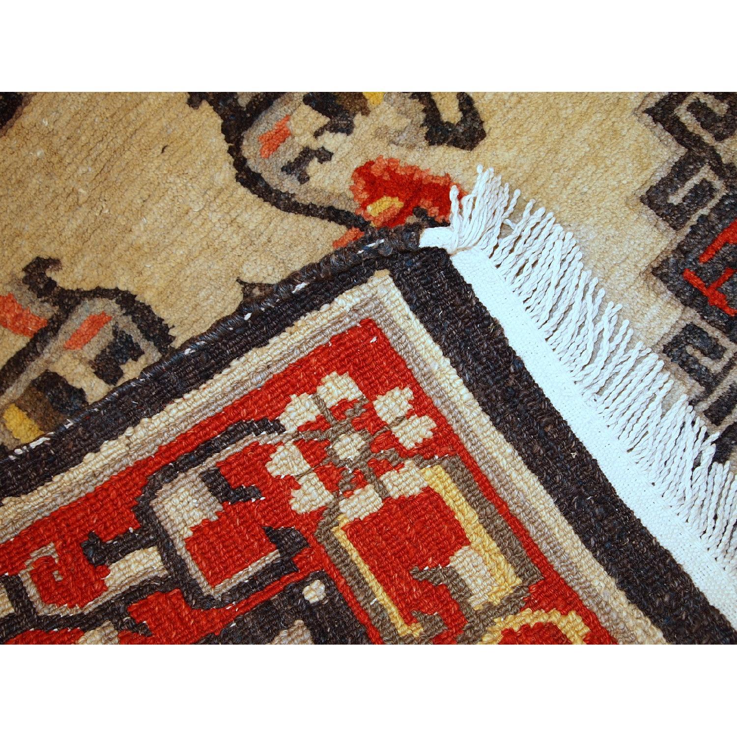 Handmade Vintage Mongolian Rug - AptDeco