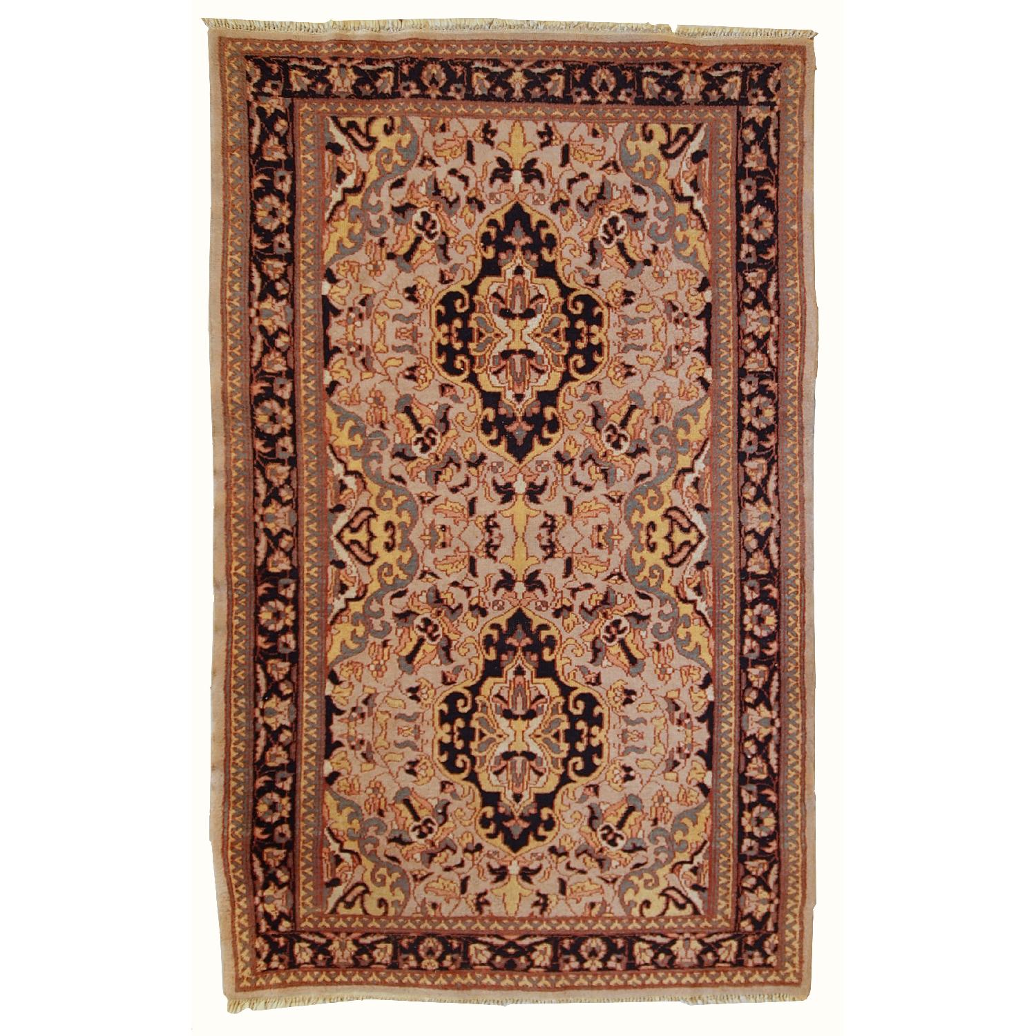Handmade Vintage Pakistani Lahore Rug - AptDeco