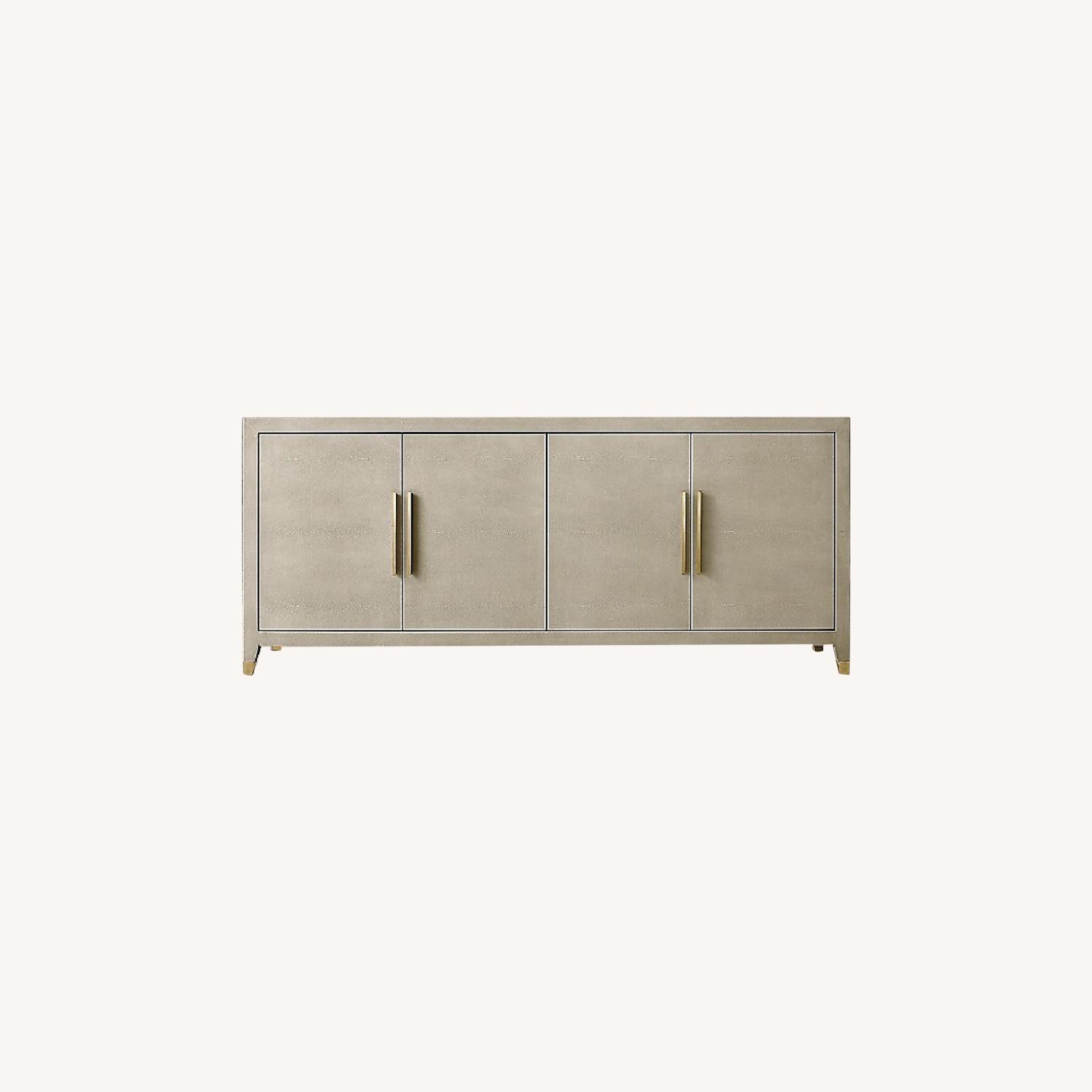 Restoration Hardware Graydon Shagreen 4-Door Sideboard - AptDeco
