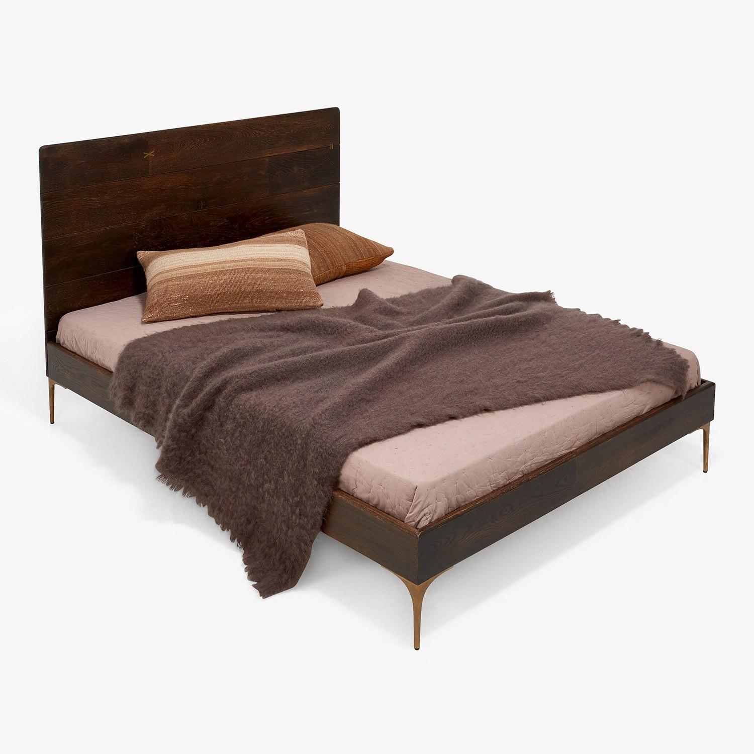 ABC Carpet and Home Core Dark Oak Bed in Bronze - AptDeco