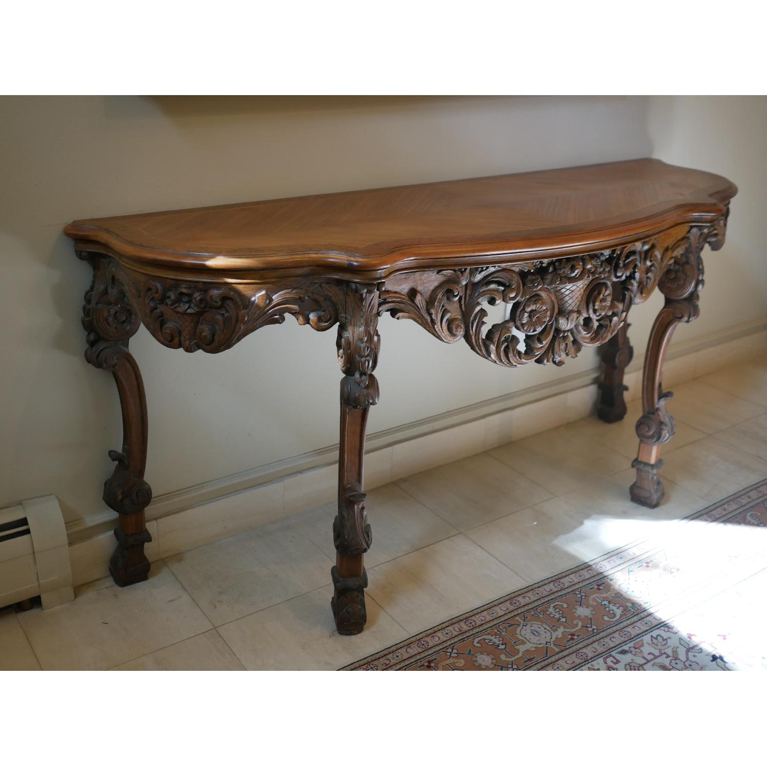 Antique American Console Table - AptDeco