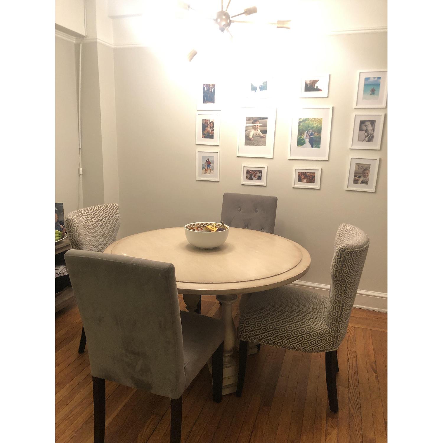 Stanley Rustic Wood 5-Piece Dining Set - AptDeco