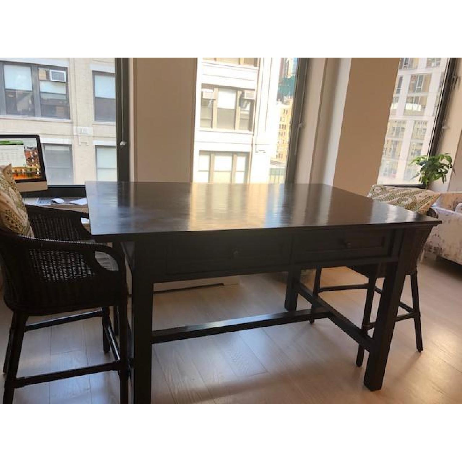 Pottery Barn Project Table w/ 2 Chars - AptDeco