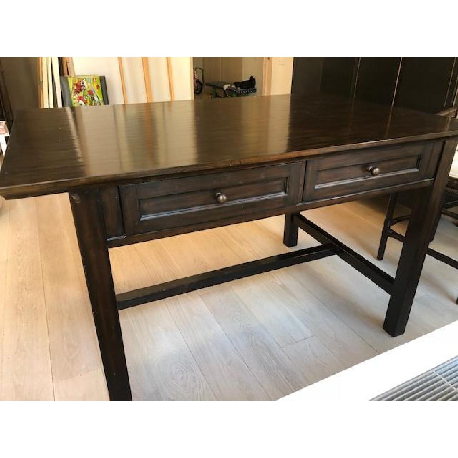 Pottery Barn Project Table w/ 2 Chars - AptDeco