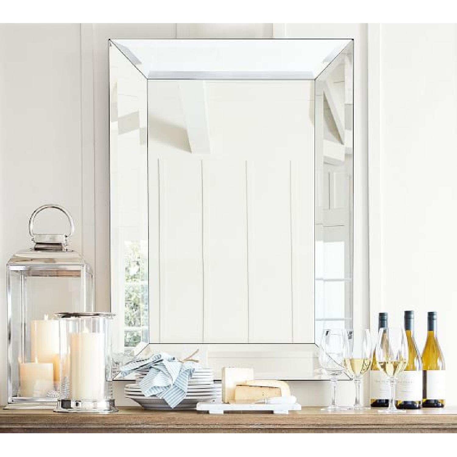 Pottery Barn Large Bevel Rectangular Mirror - AptDeco
