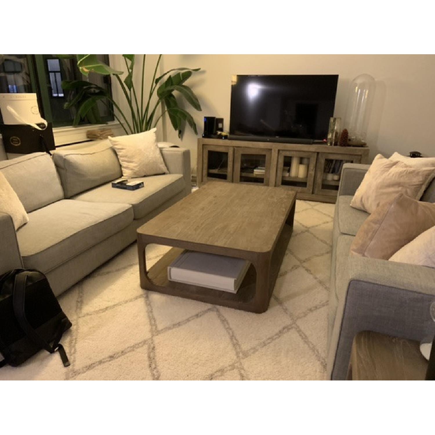 Restoration Hardware Martens Rectangular Coffee Table - AptDeco