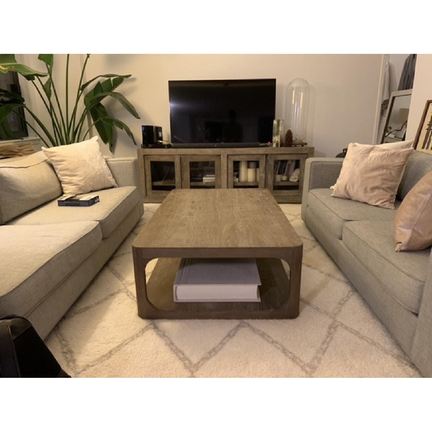 Restoration Hardware Martens Rectangular Coffee Table - AptDeco