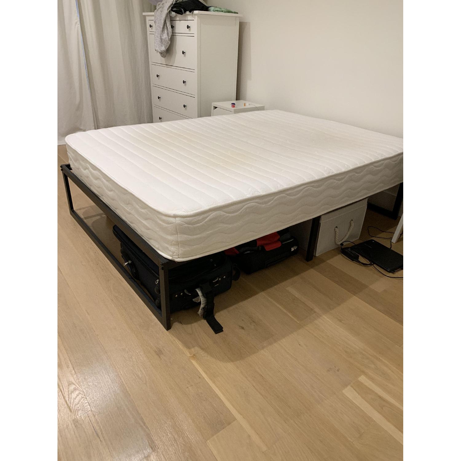 Zinus Van Metal Platform Bed Frame w/ Steel Slat Support - AptDeco