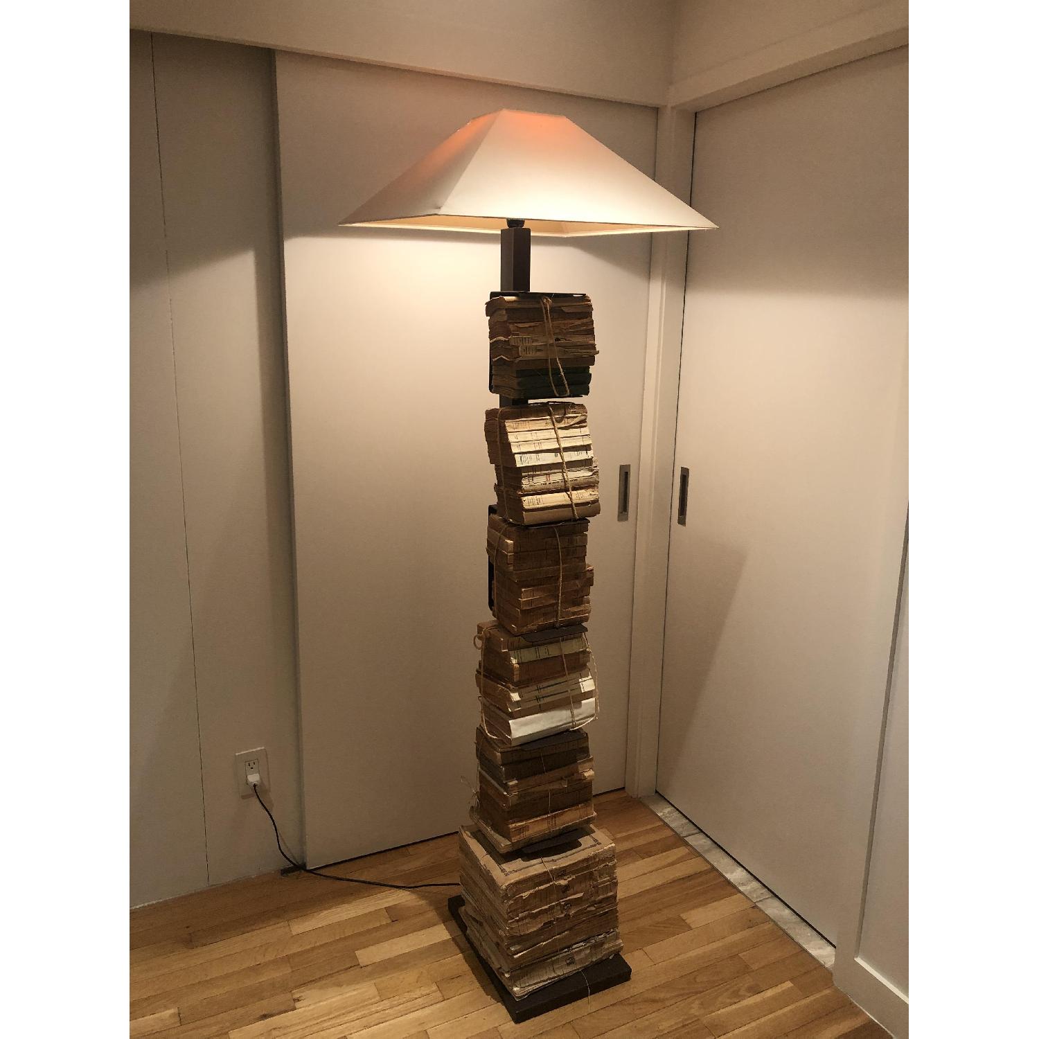 Antique Stacked Books Illusion Lamp - AptDeco