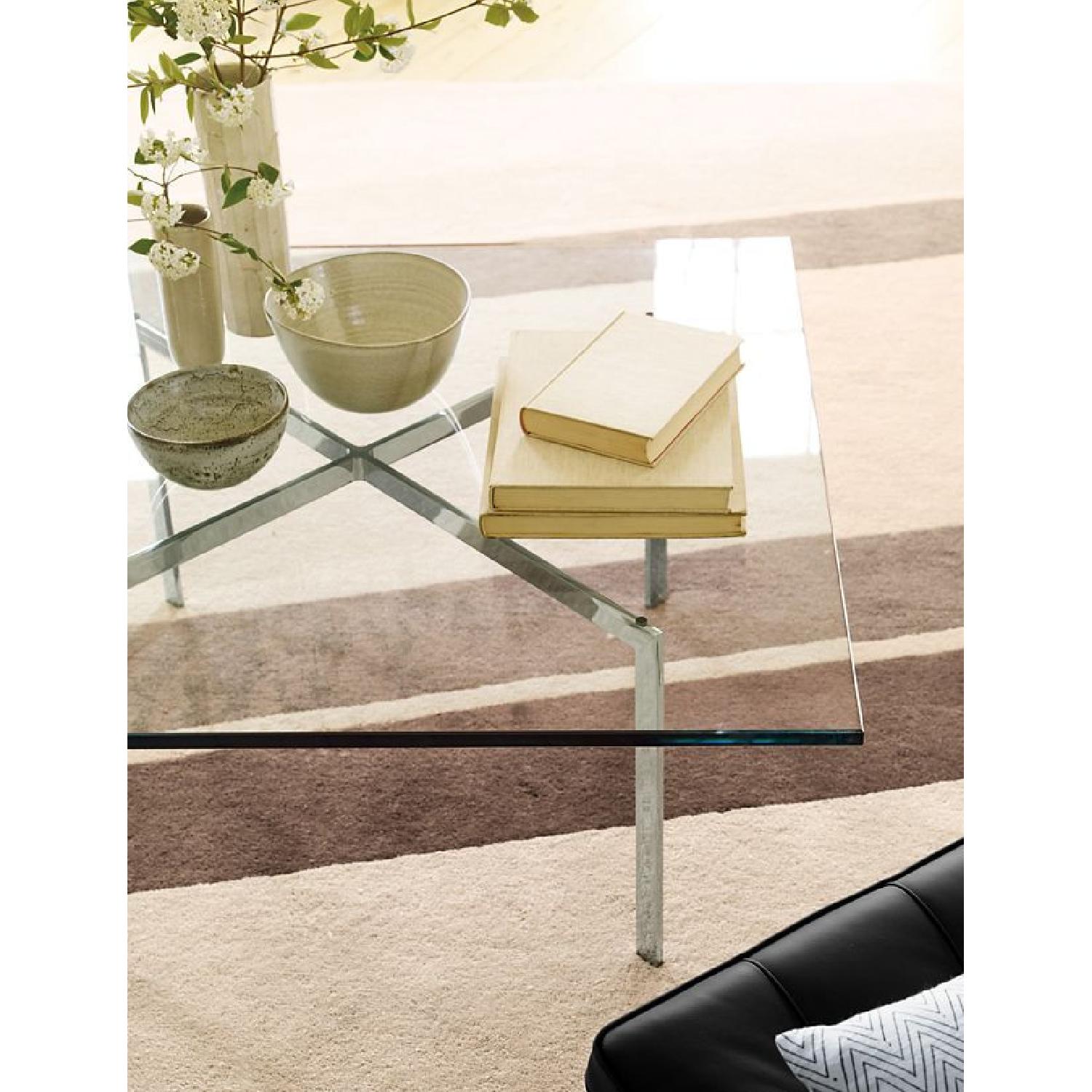 Knoll Mies van der Rohe Chrome & Glass Coffee Table - AptDeco