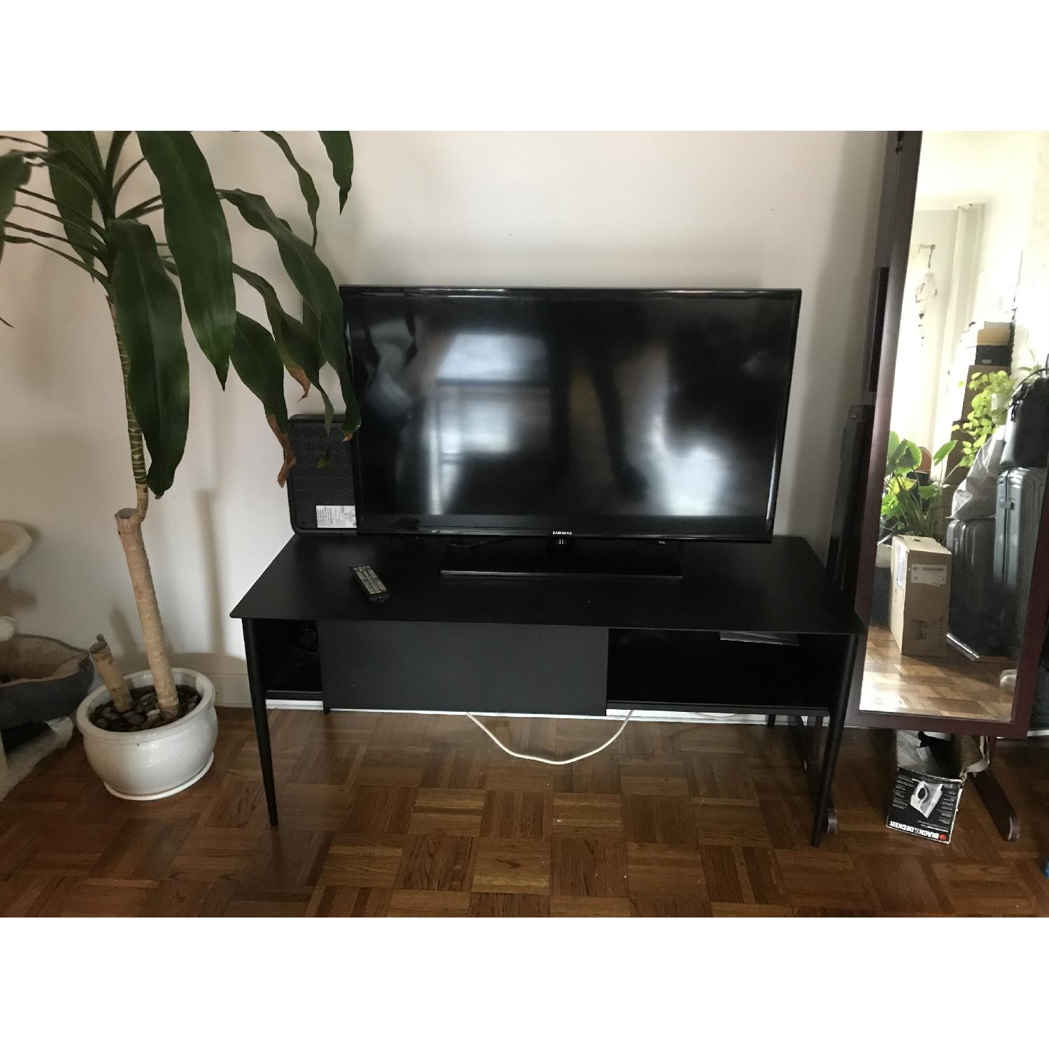 West Elm Metalwork Hot Rolled Steel TV Stand - AptDeco