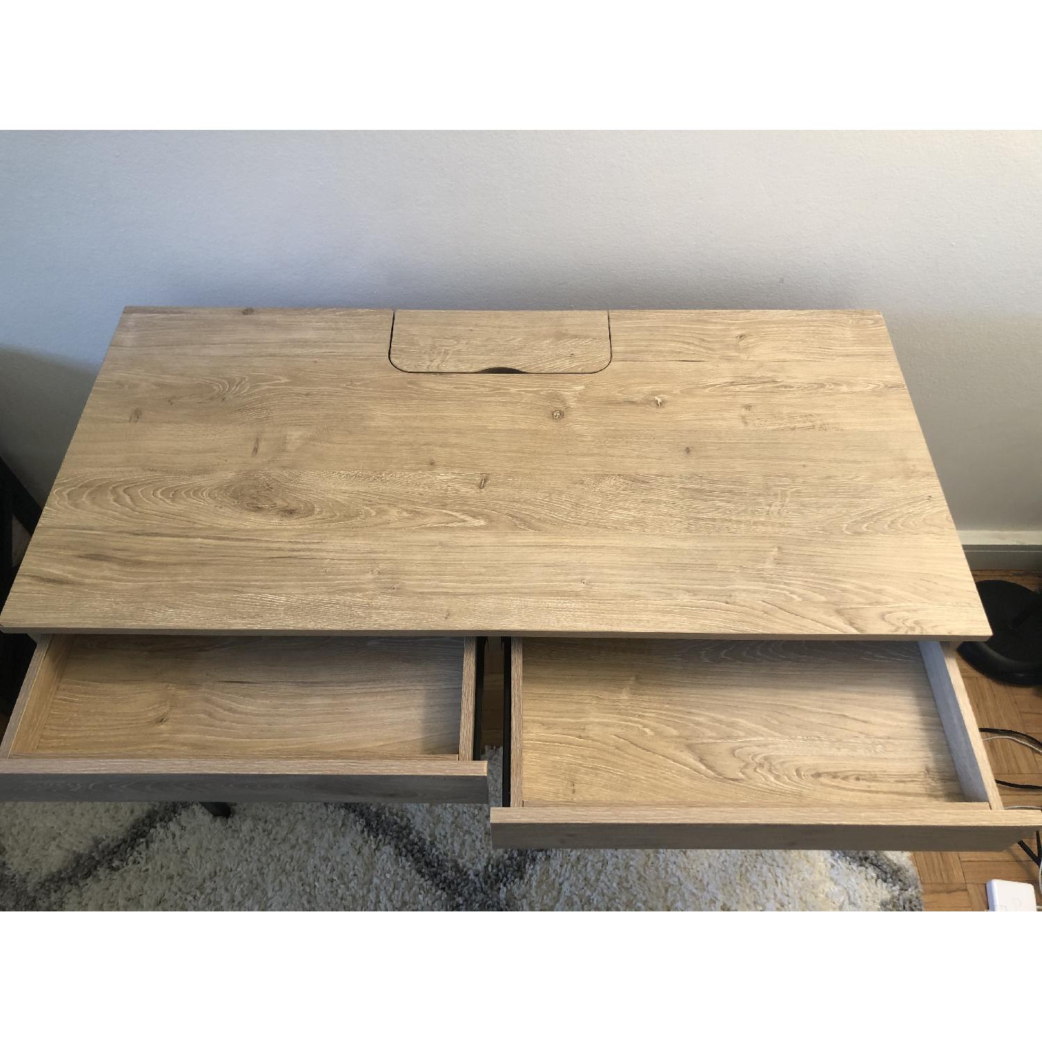 Target Vintage Oak Desk - AptDeco