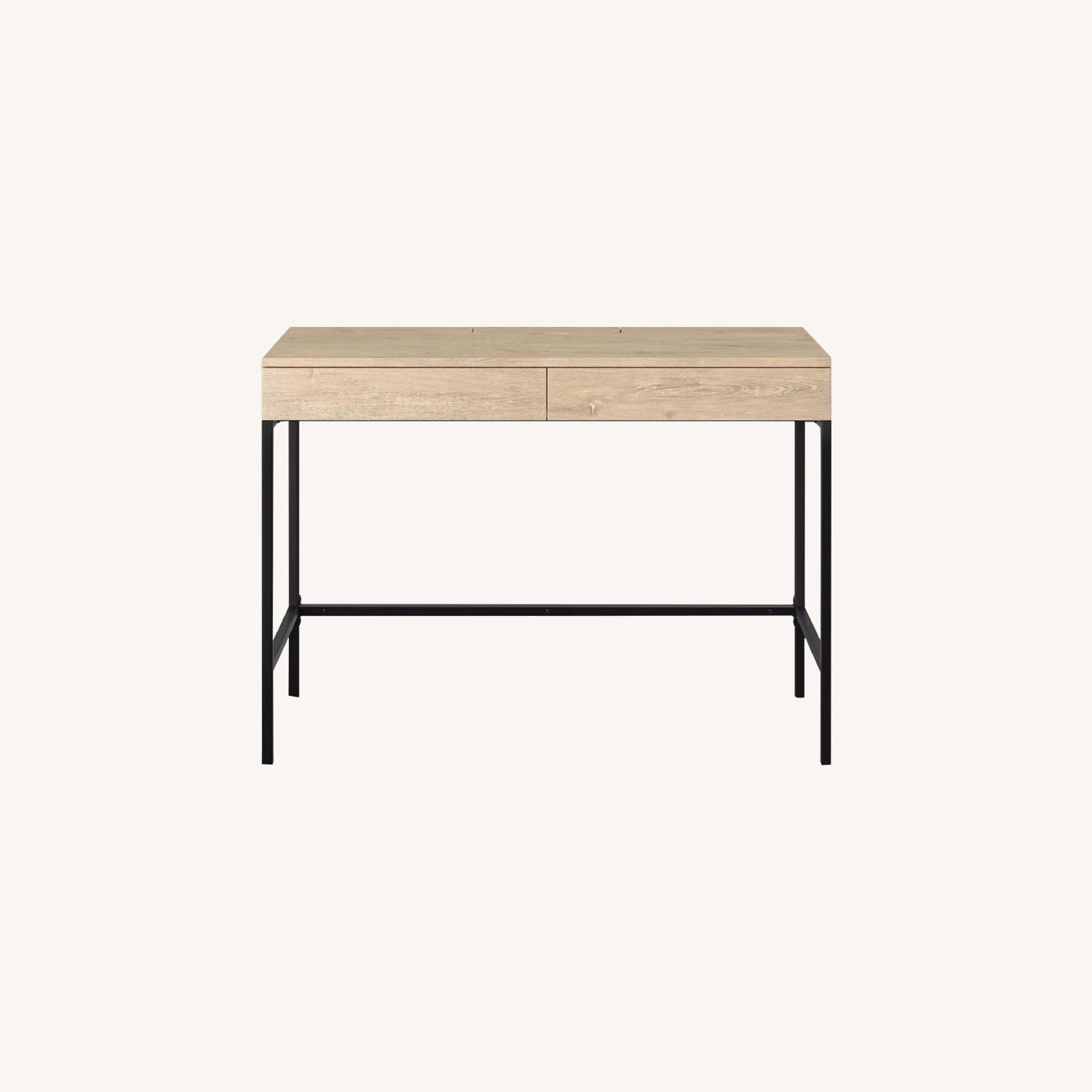Target Vintage Oak Desk - AptDeco