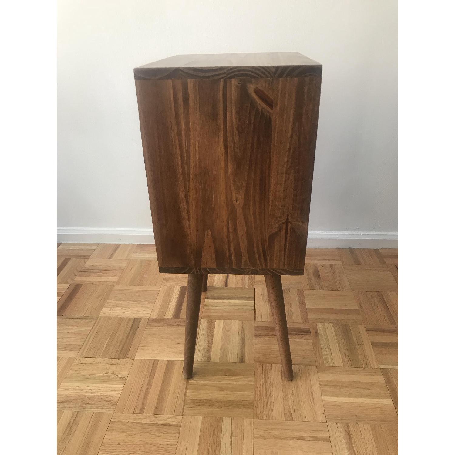 Mid Century Modern Vinyl Console - AptDeco