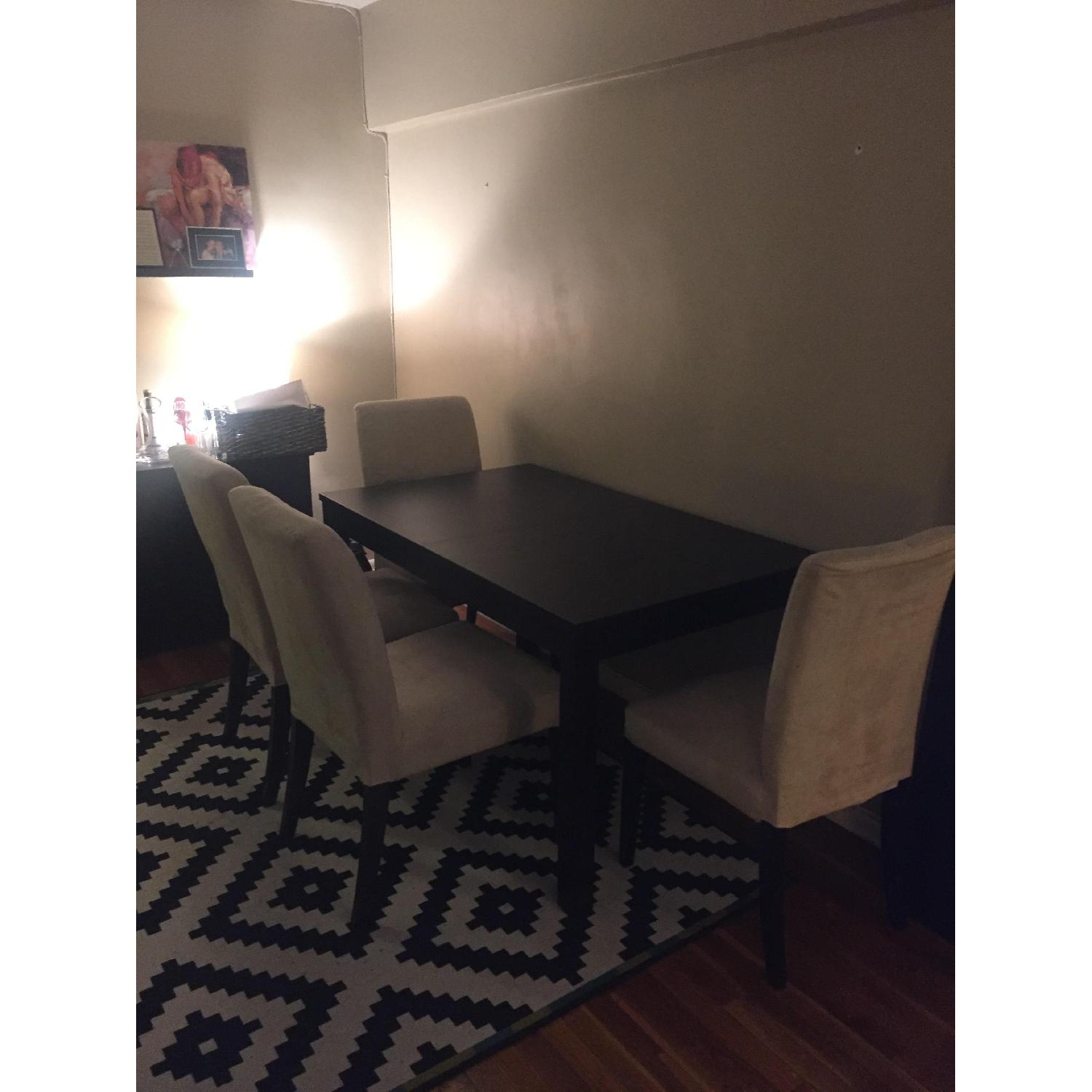 Ikea Extendable Dining Table w/ 4 Chairs - AptDeco