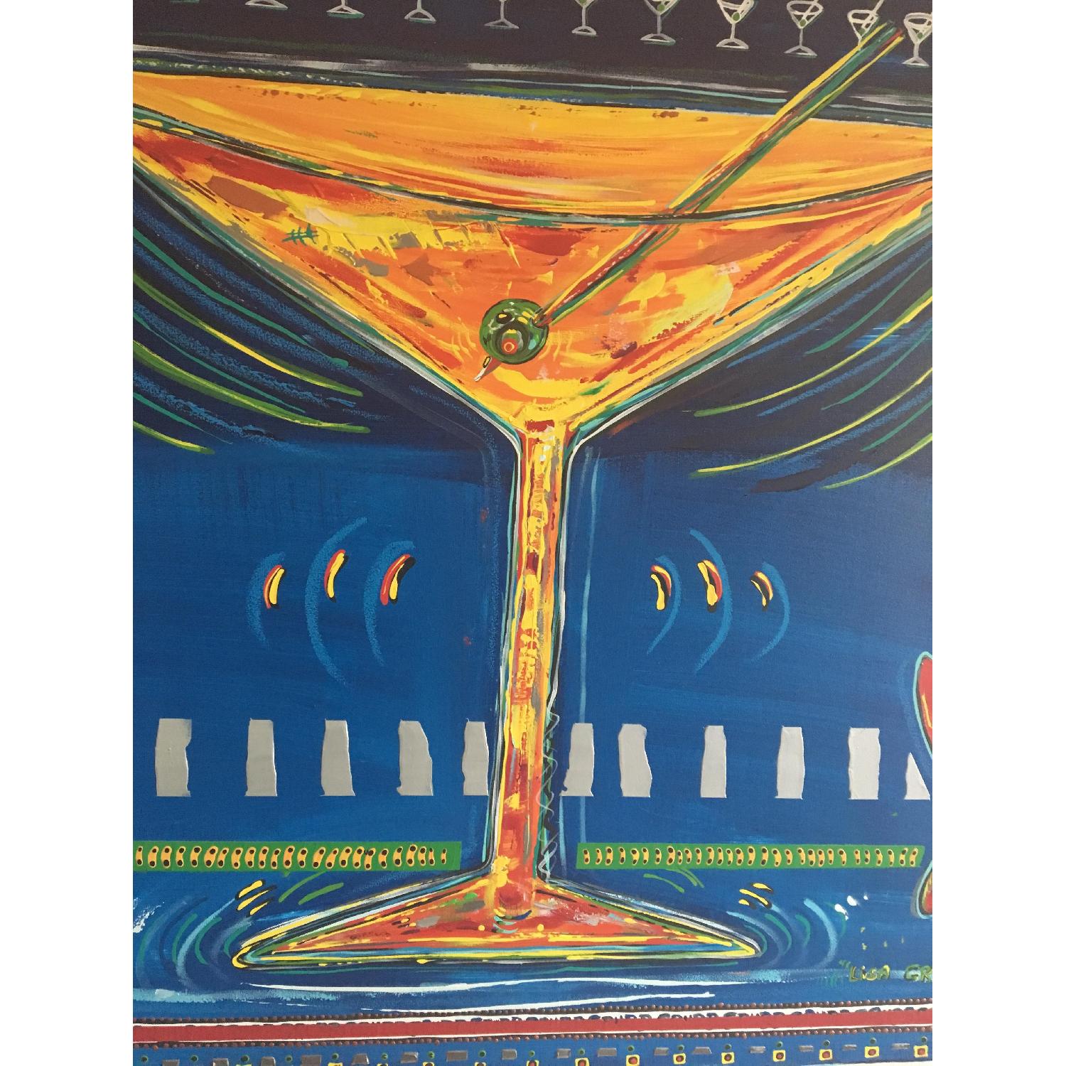 Lisa Grubb Martini Oil on Canvas - AptDeco