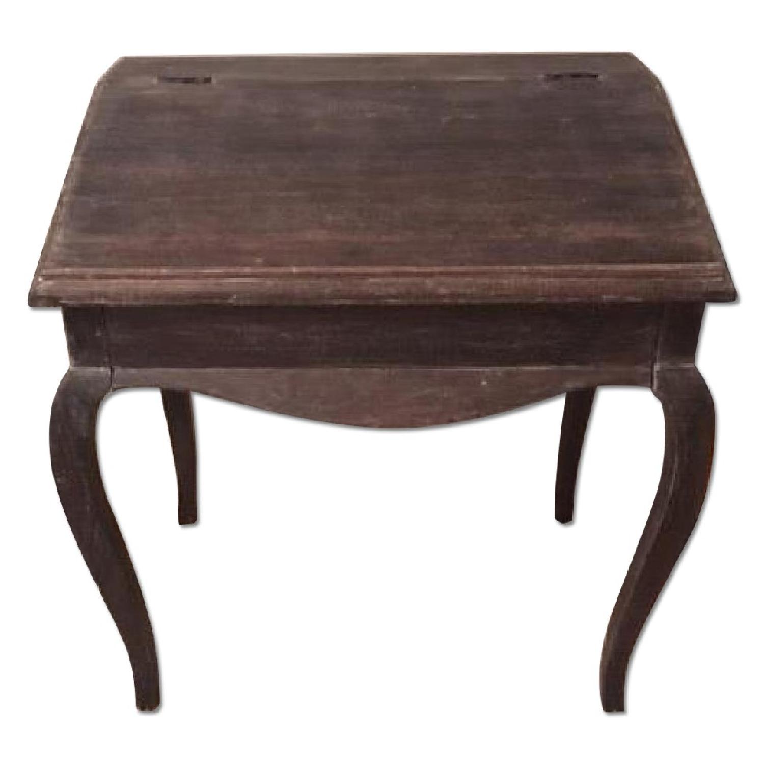 Anthropologie Antique Wood Desk - AptDeco