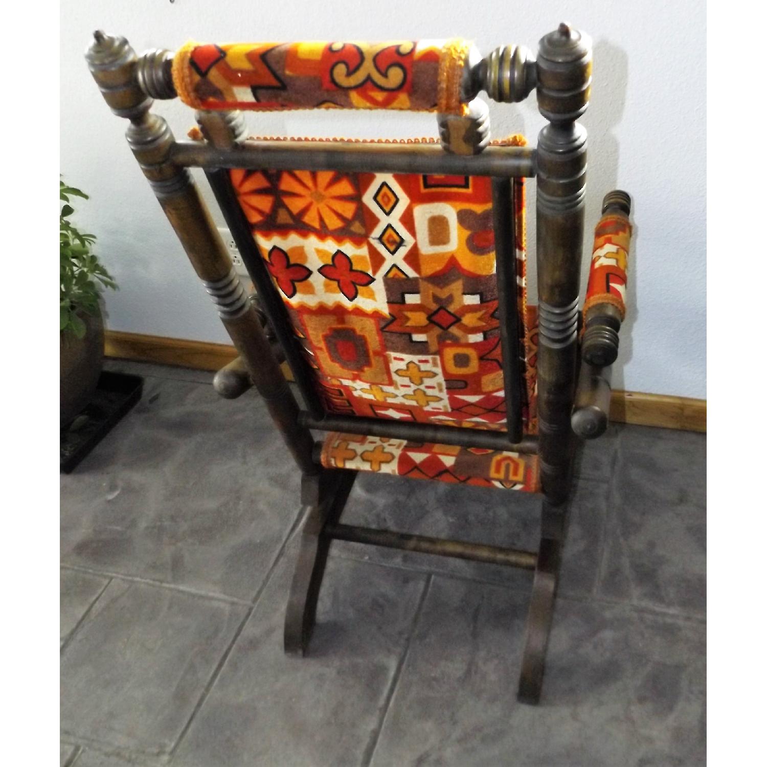 Vintage Platform Spring Rocking Chair - AptDeco