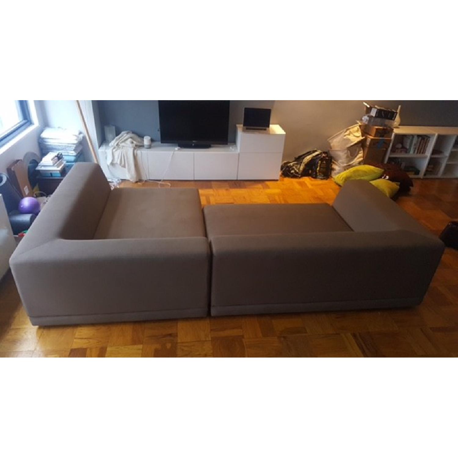 CB2 Uno 2-Piece Sectional Sofa - AptDeco