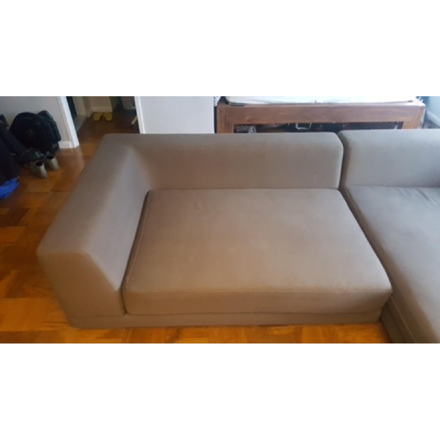 CB2 Uno 2-Piece Sectional Sofa - AptDeco