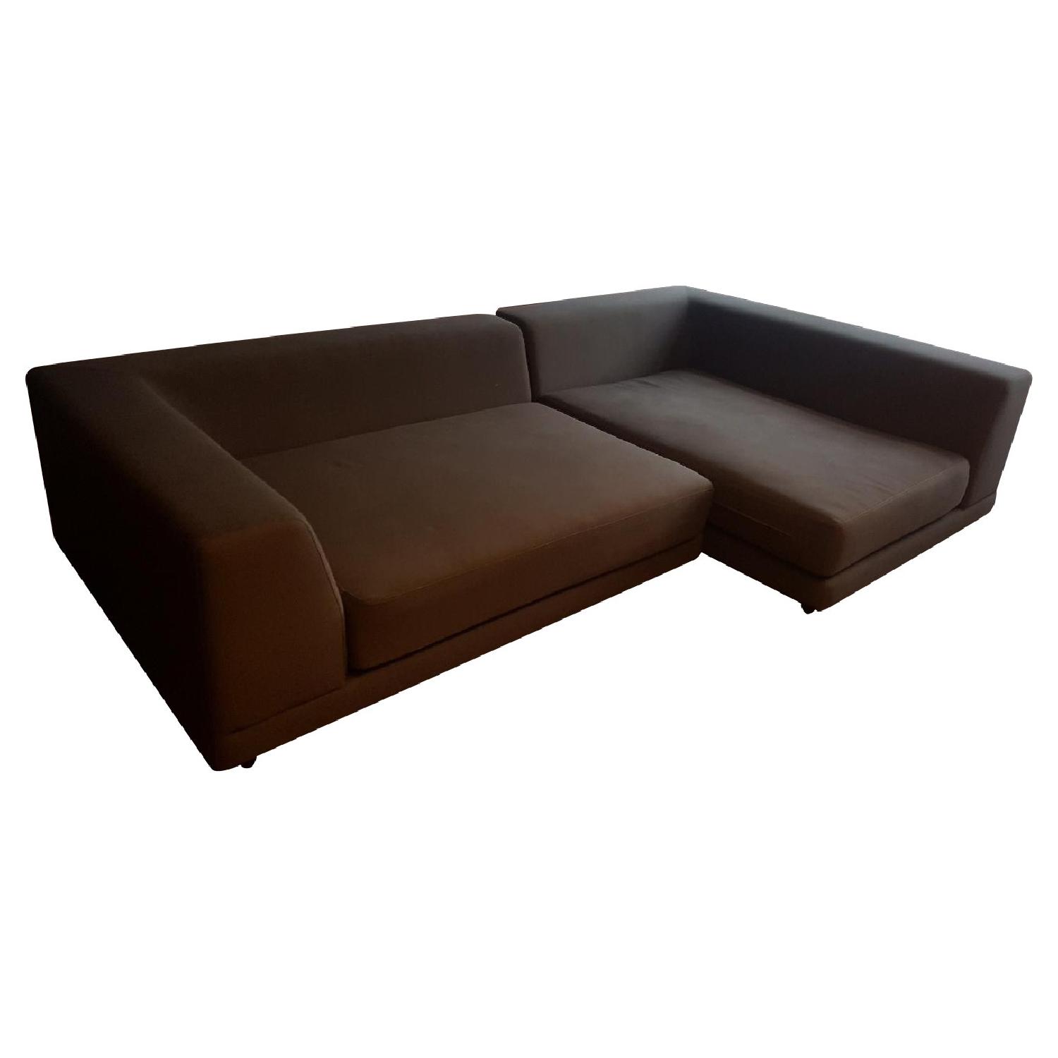 CB2 Uno 2-Piece Sectional Sofa - AptDeco
