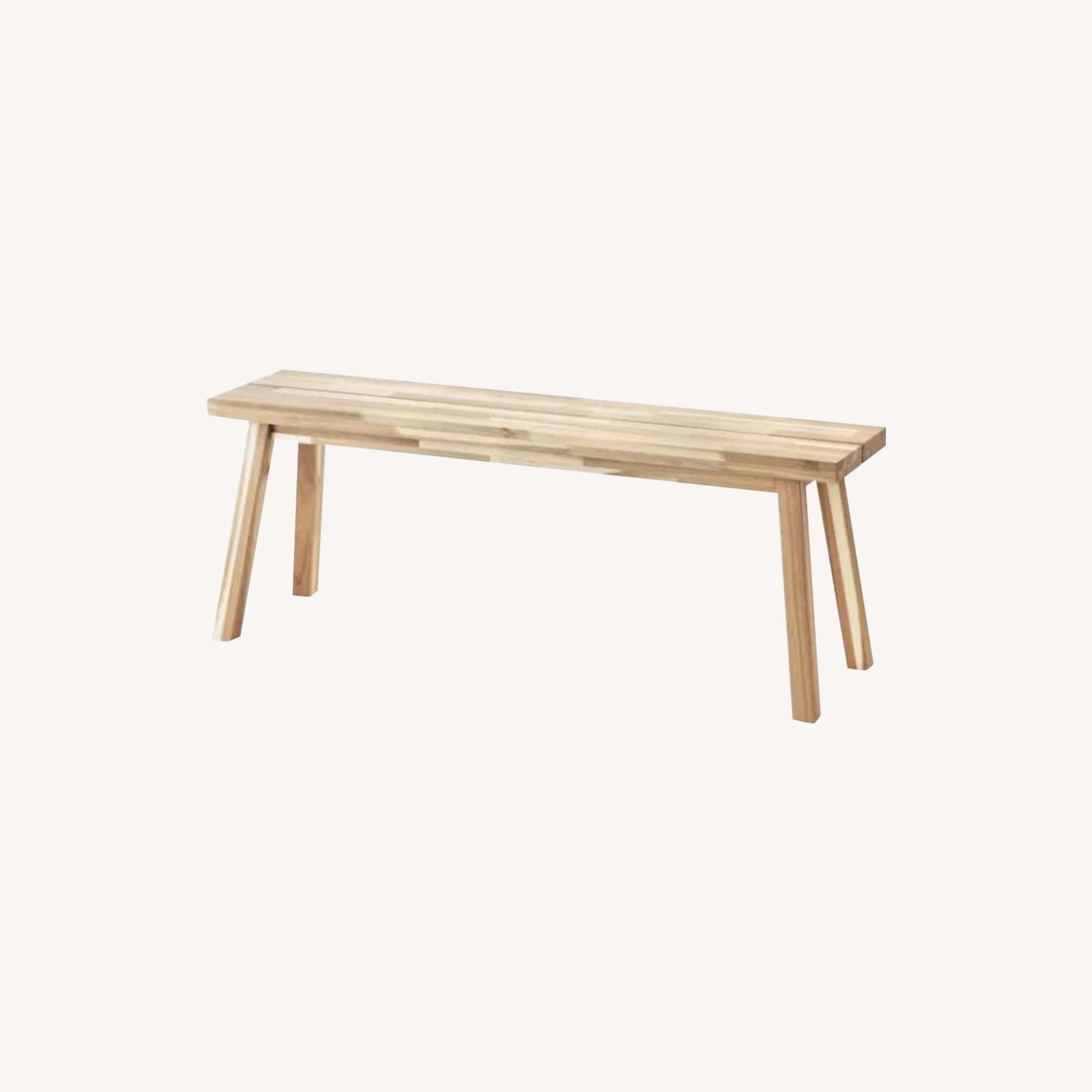 Ikea Skogsta Acacia Bench - AptDeco