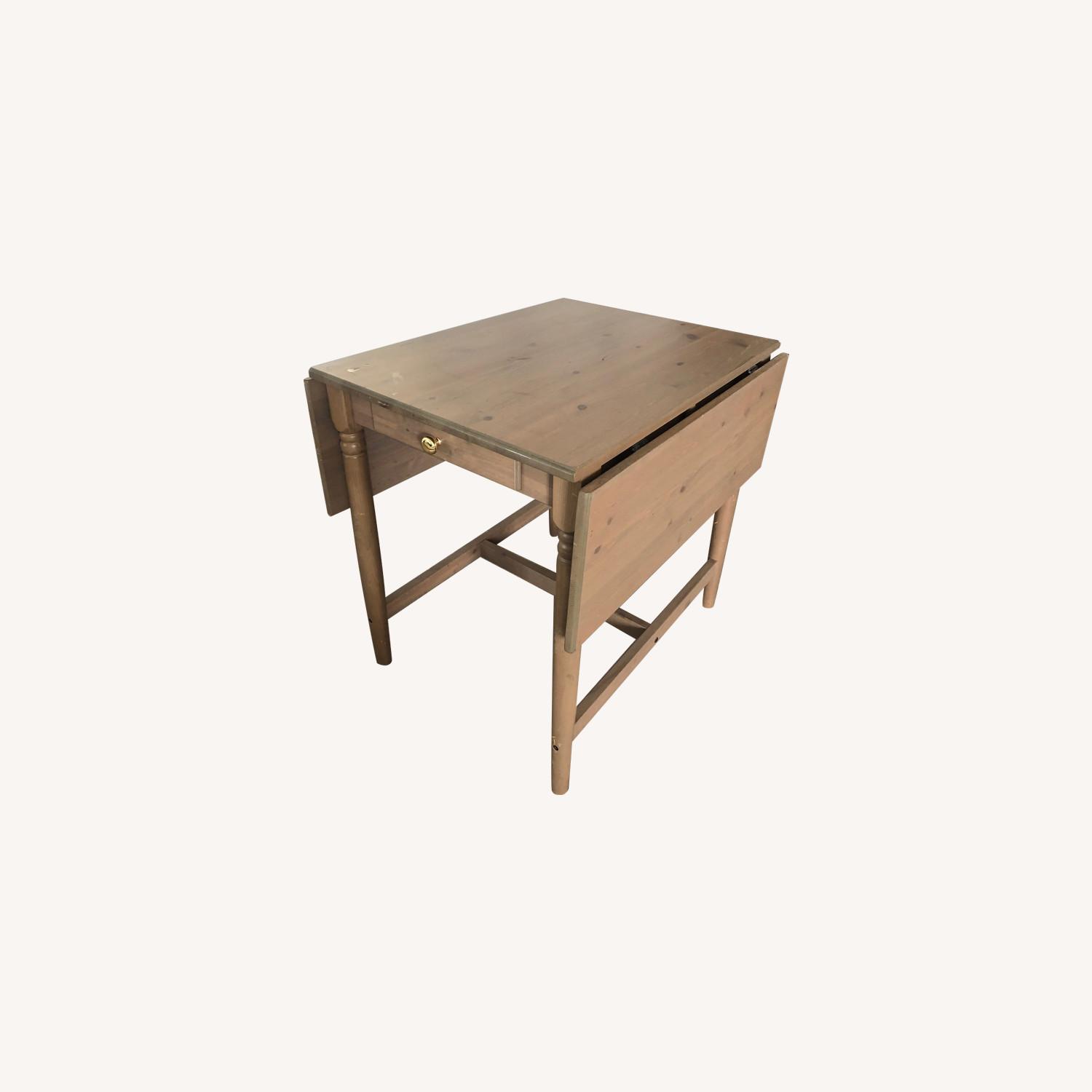 Ikea Wood Drop Leaf Dining Table - AptDeco