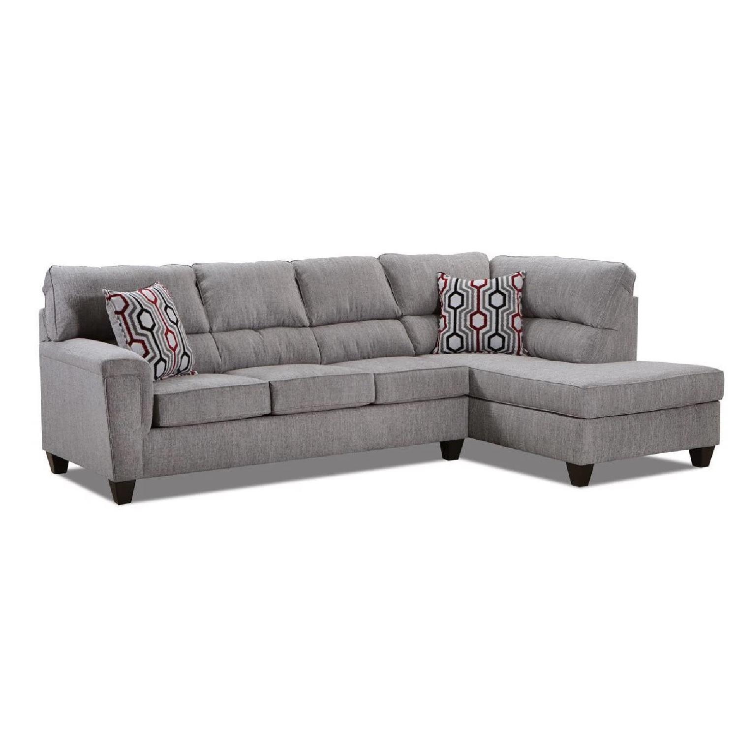 Flamingo Furniture Dante Concrete Grey Modern Sectional Sofa - AptDeco