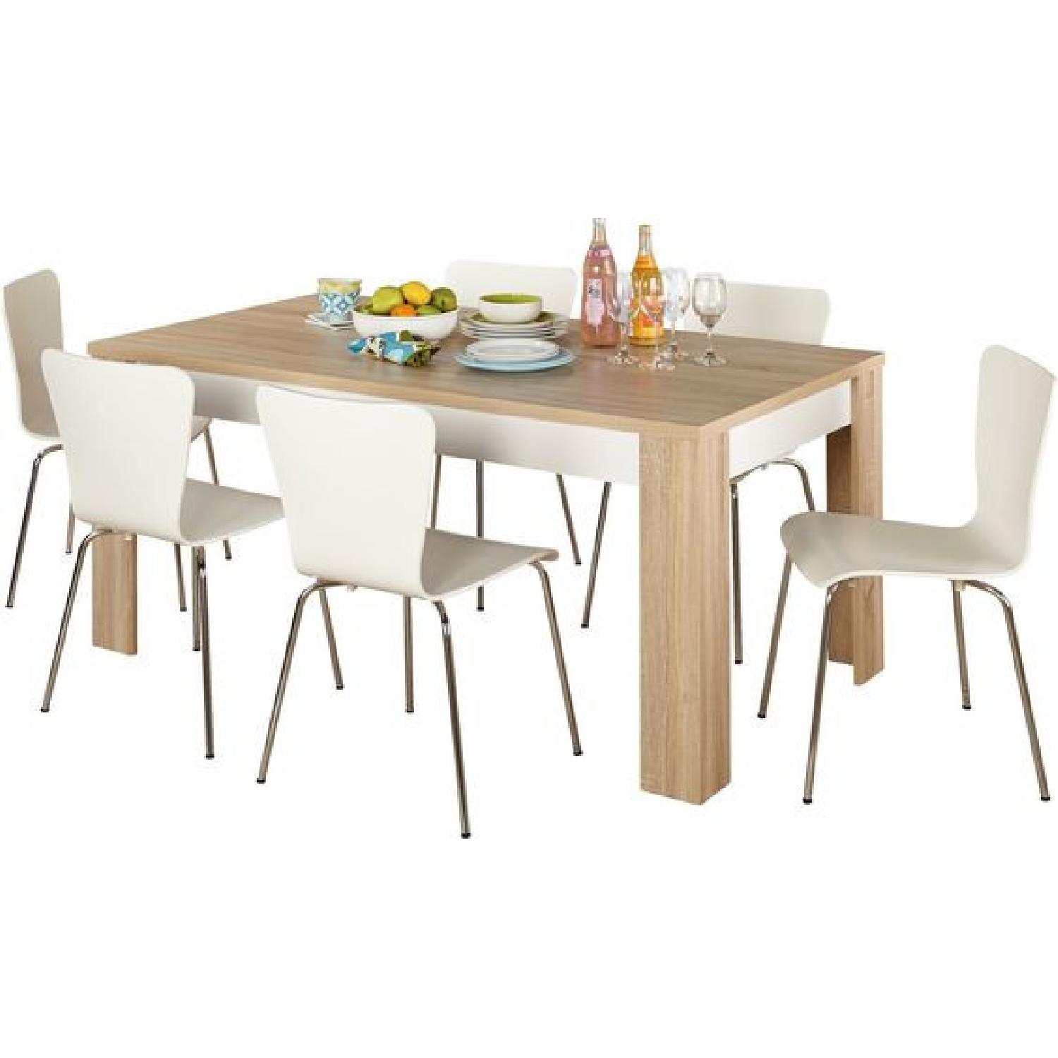 Mercury Row Modern Dining Table w/ 6 Chairs - AptDeco