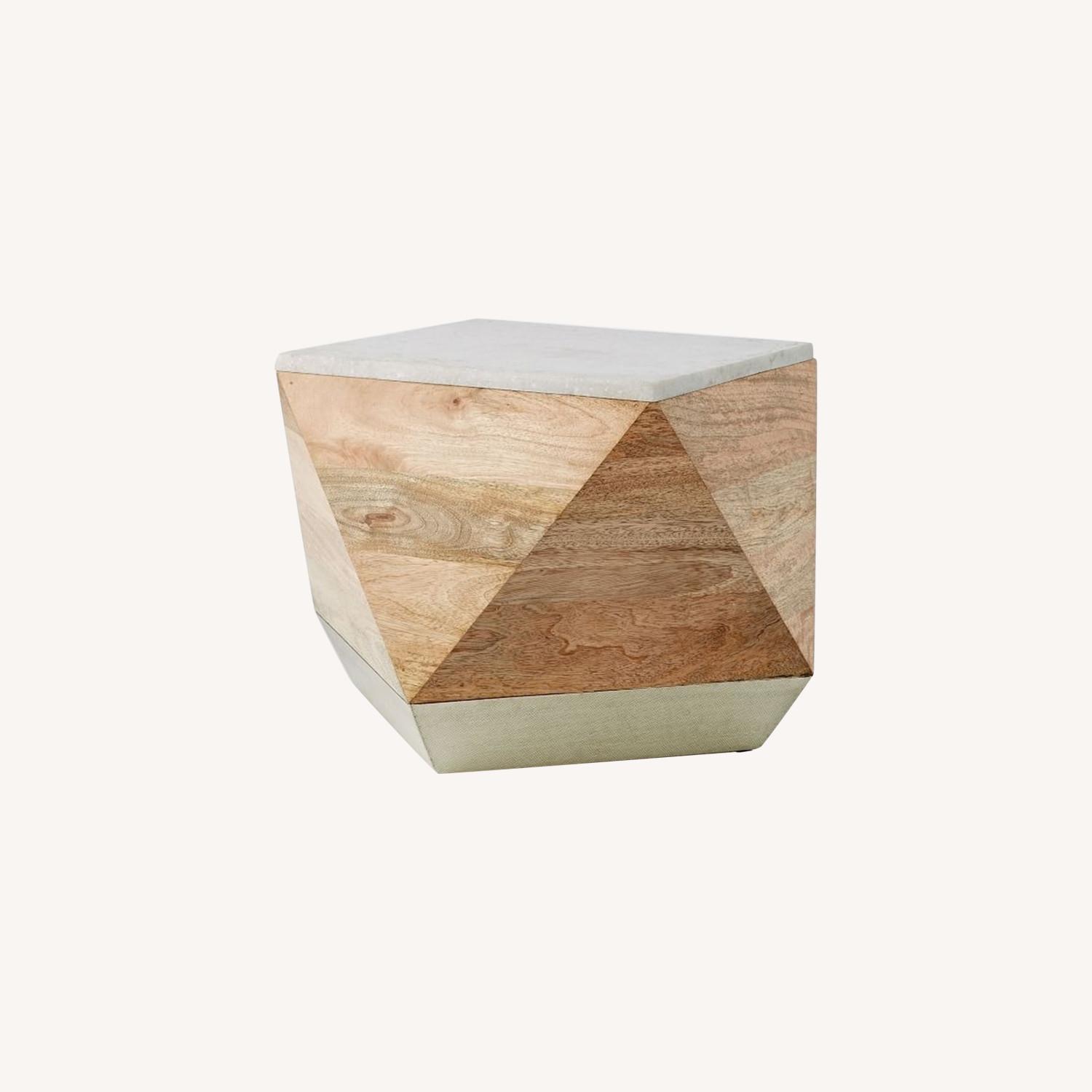 West Elm Roar Rabbit Layered Rectangle Drum Table - AptDeco