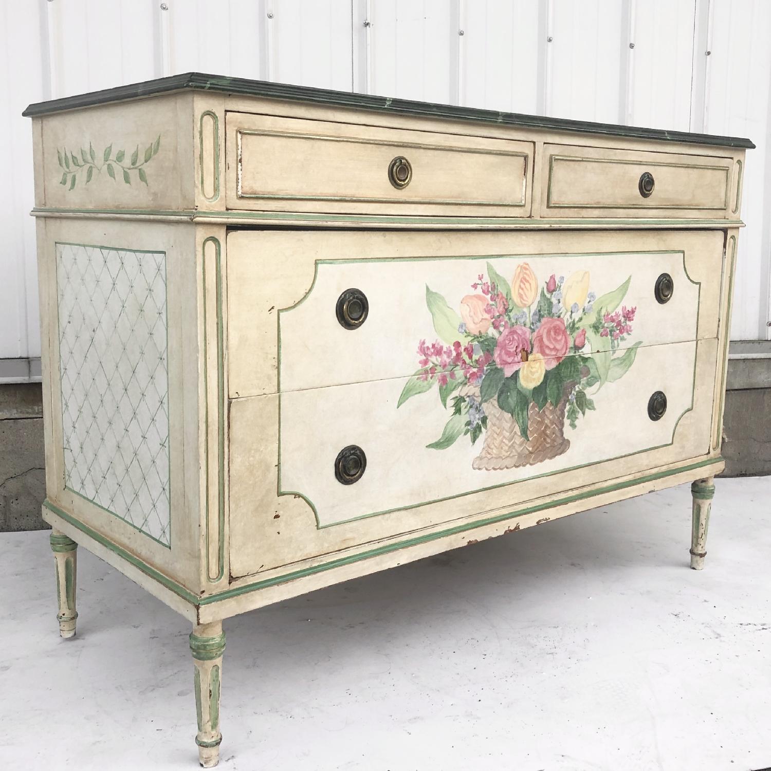 Vintage French Country Commode - AptDeco