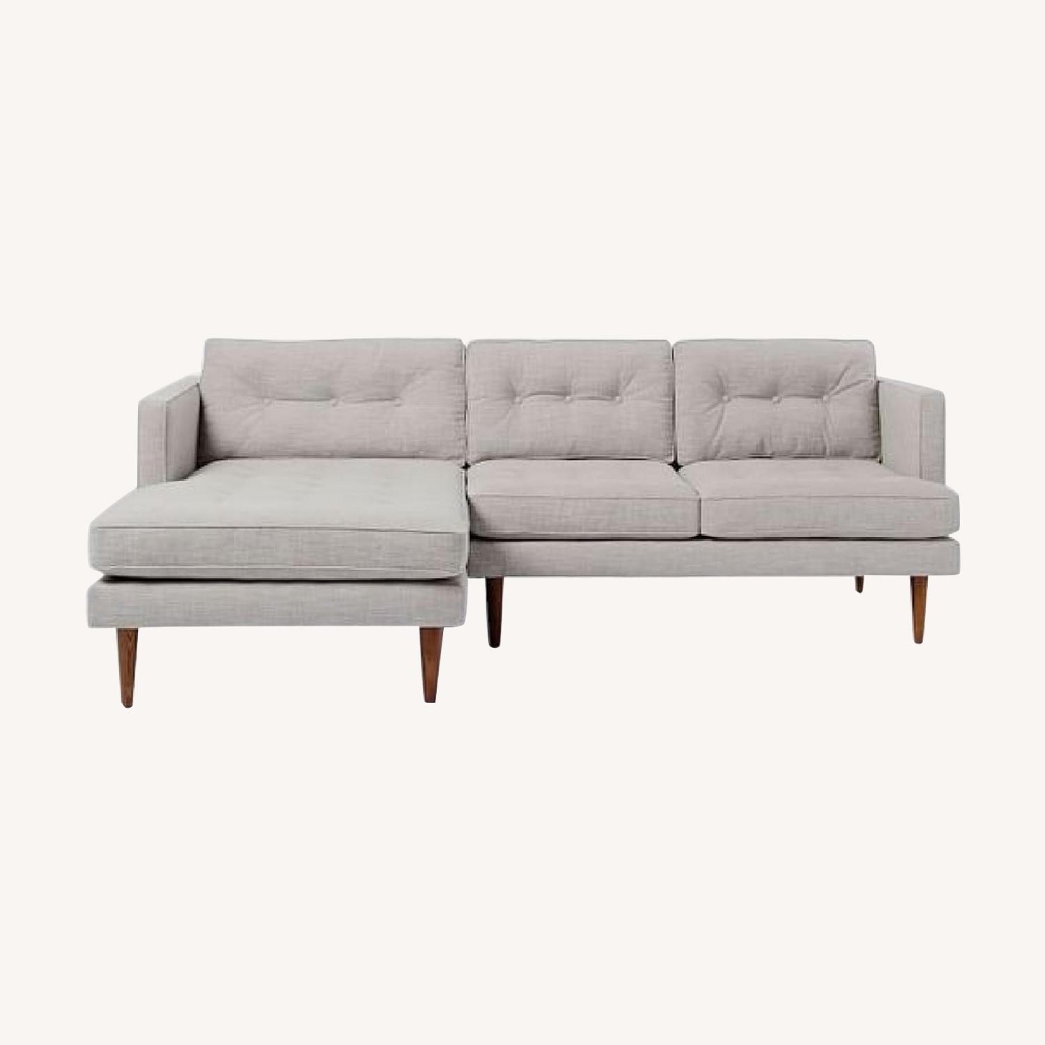 West Elm Mid-Century 2-Piece Sectional Sofa - AptDeco