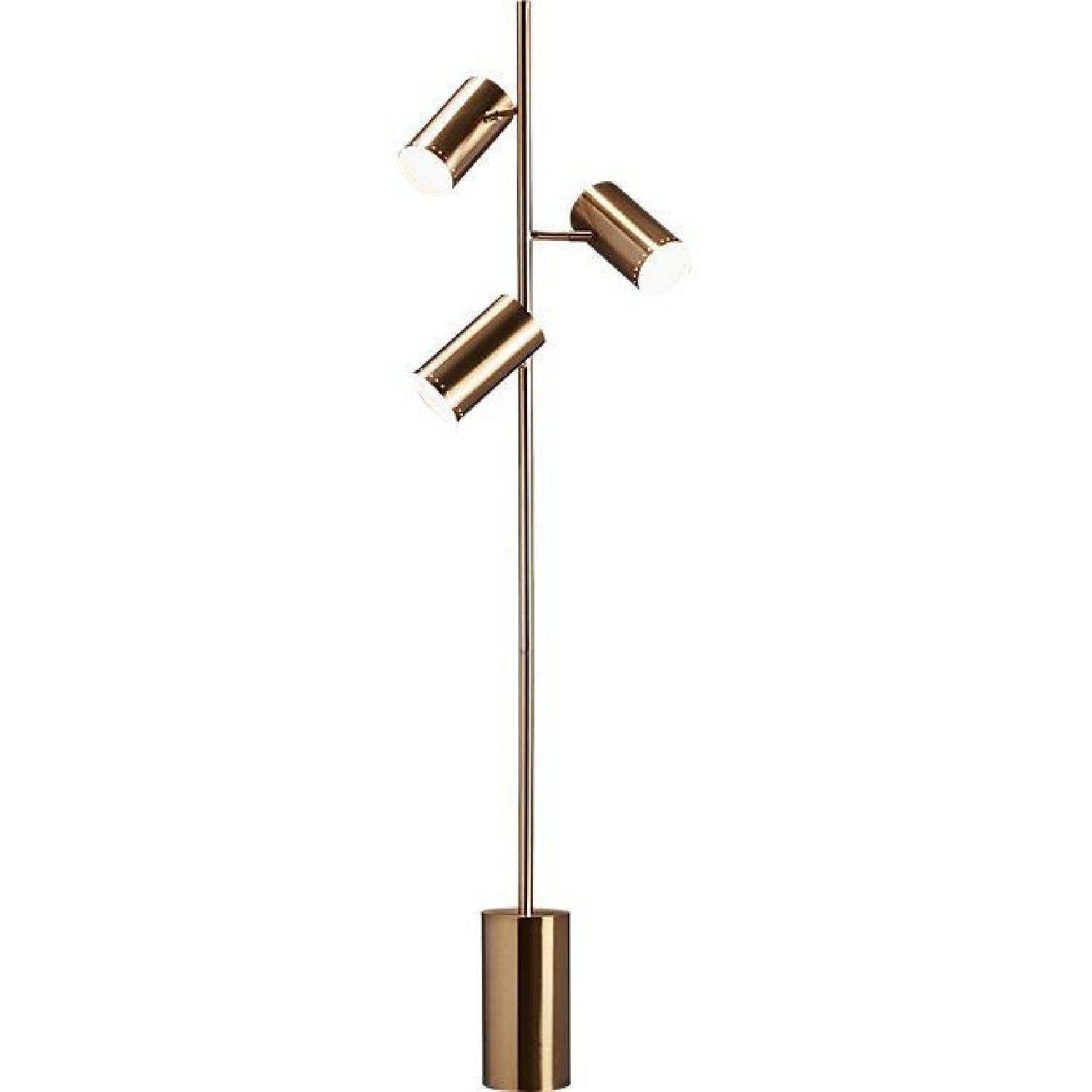 CB2 Trio Gold Floor Lamp - AptDeco