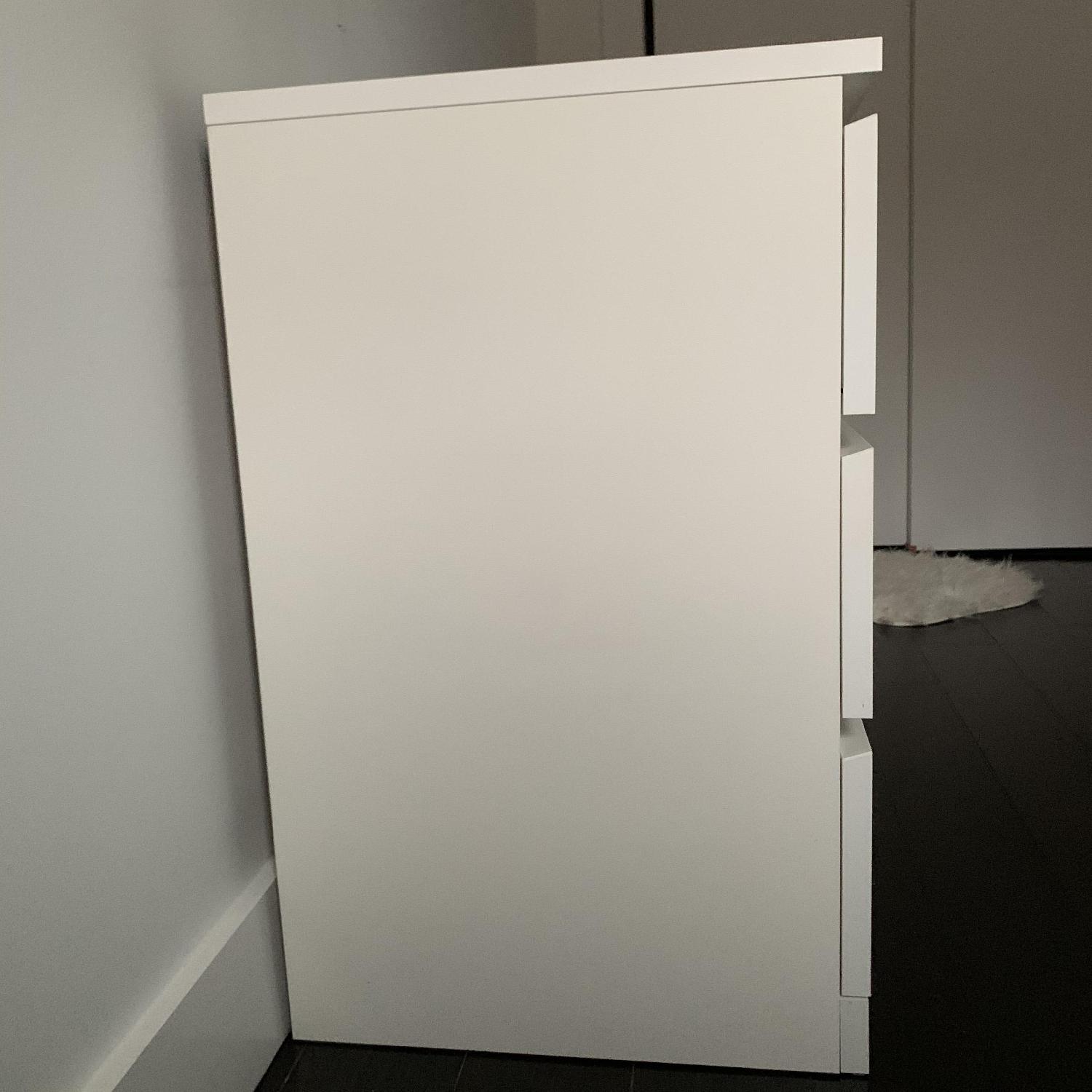 Ikea Malm White 3 Drawer Dresser - AptDeco