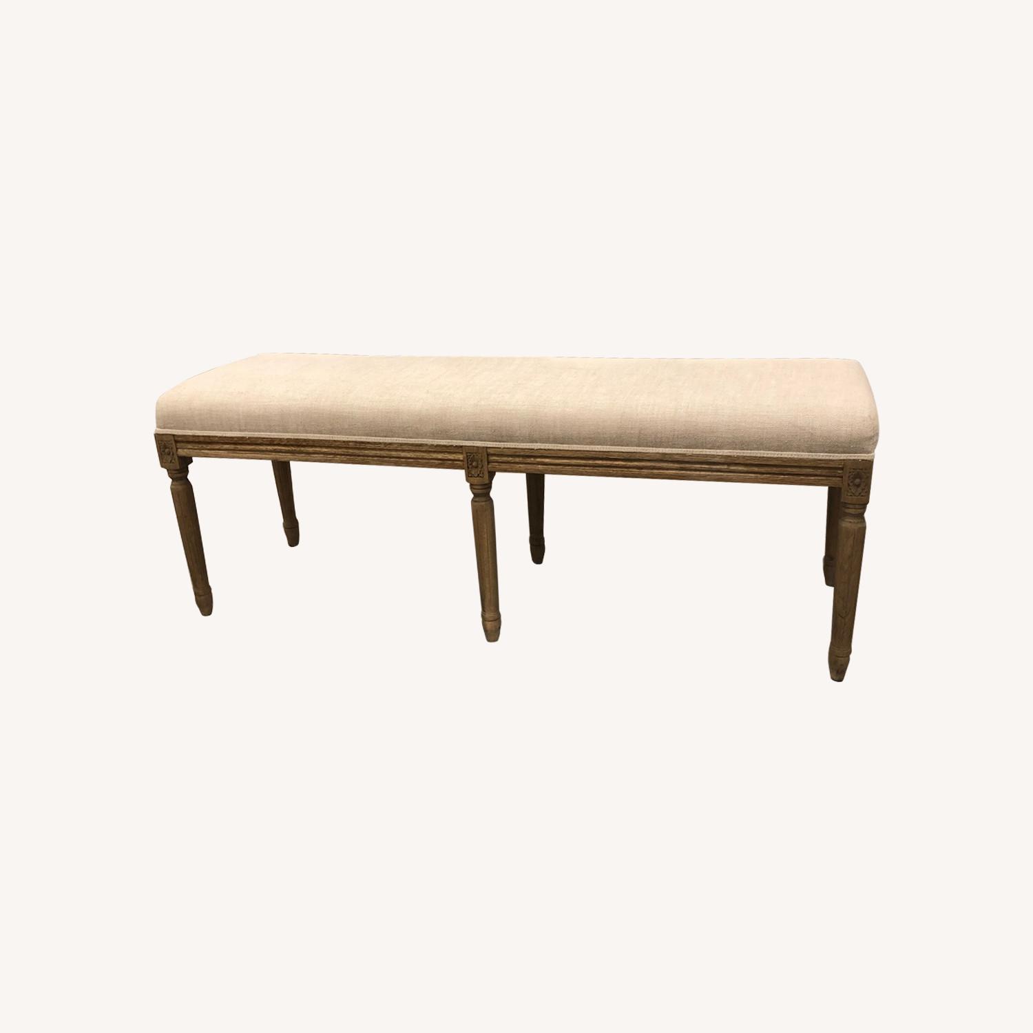 Restoration hardware louis bench store
