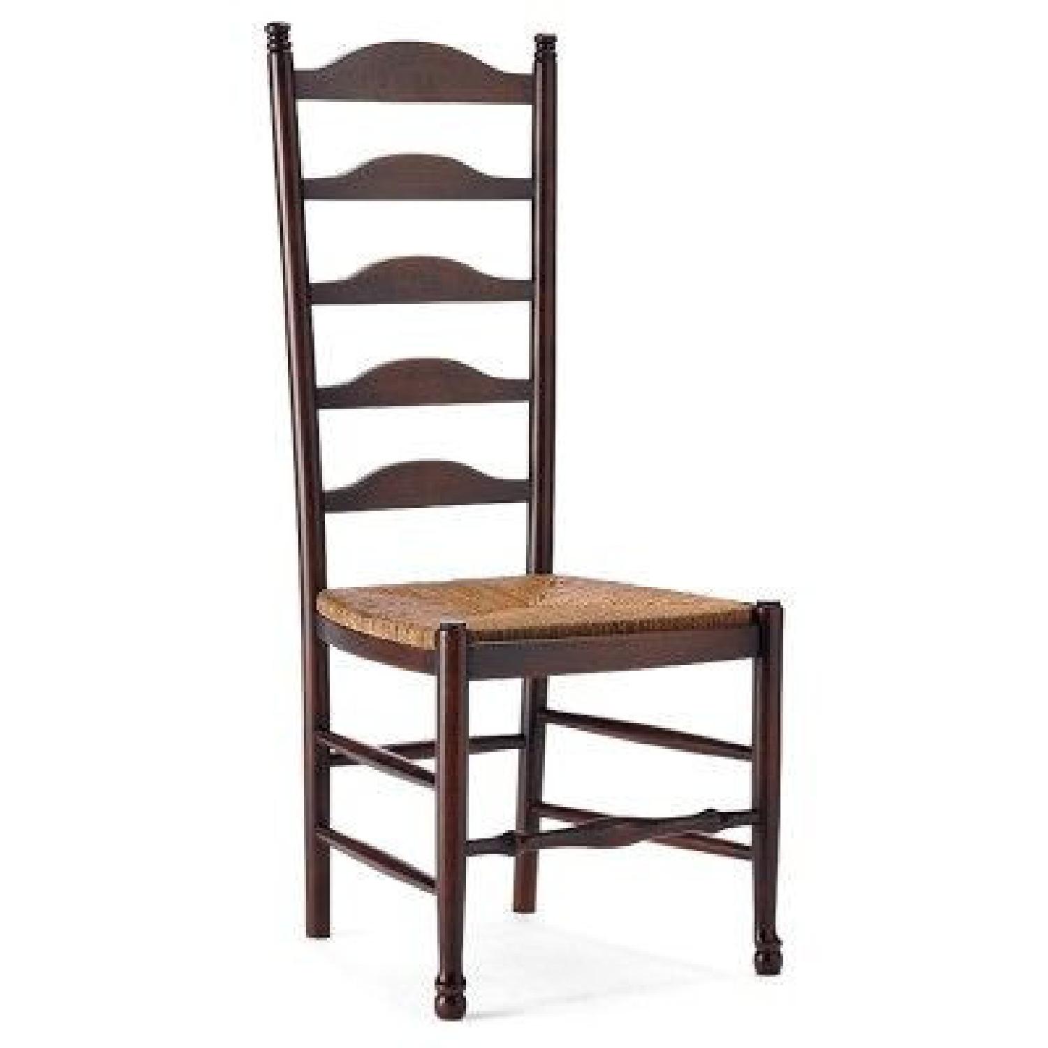 Williams Sonoma Home Farmhouse Ladder Back Dining Chairs - AptDeco