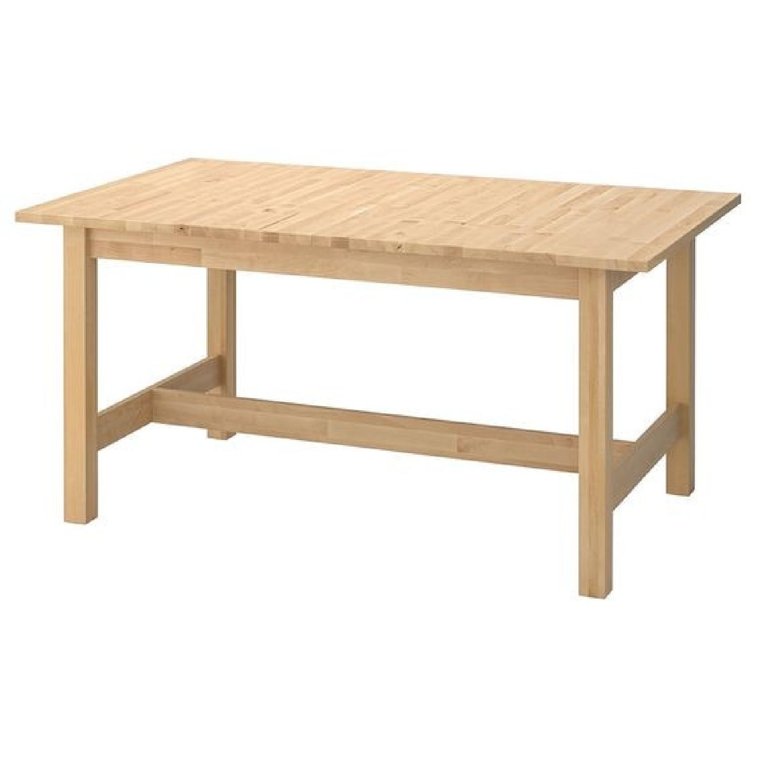 Ikea Wood Extendable Table - AptDeco