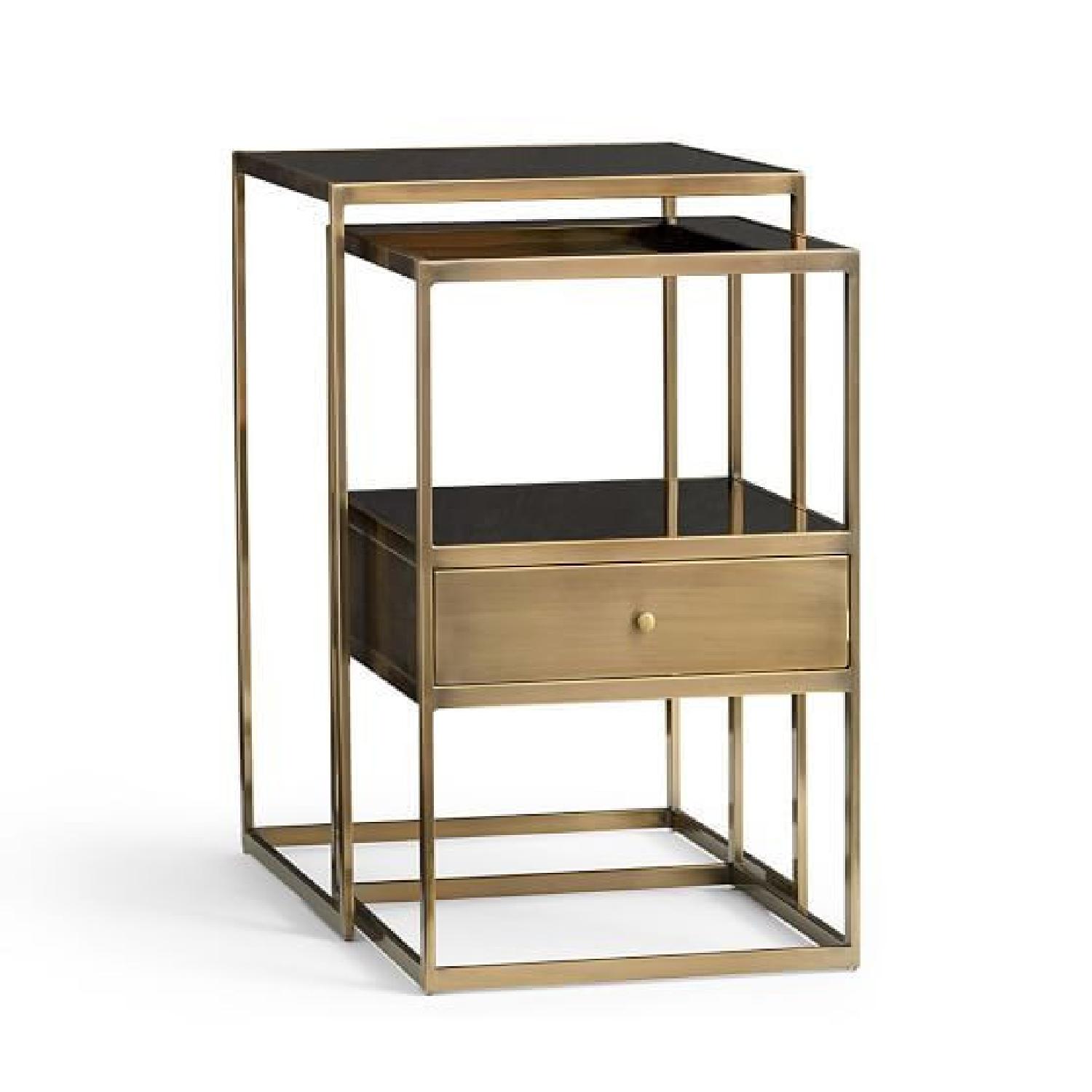 Pottery Barn Bexley Nesting Nightstands - AptDeco