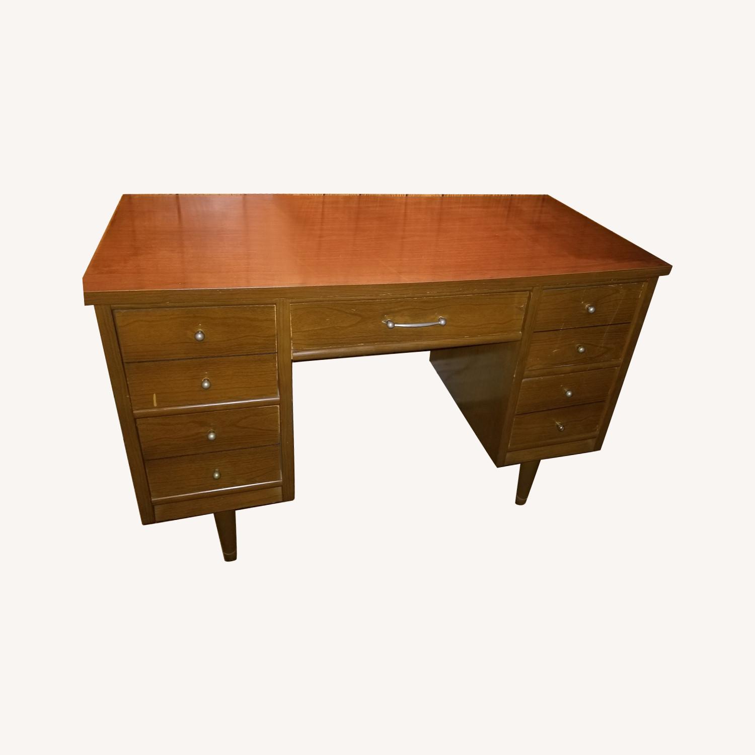 Antique Wood Desk - AptDeco