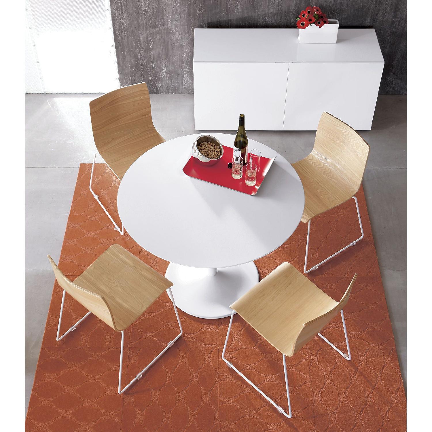 CB2 Odyssey White Tulip Table - AptDeco