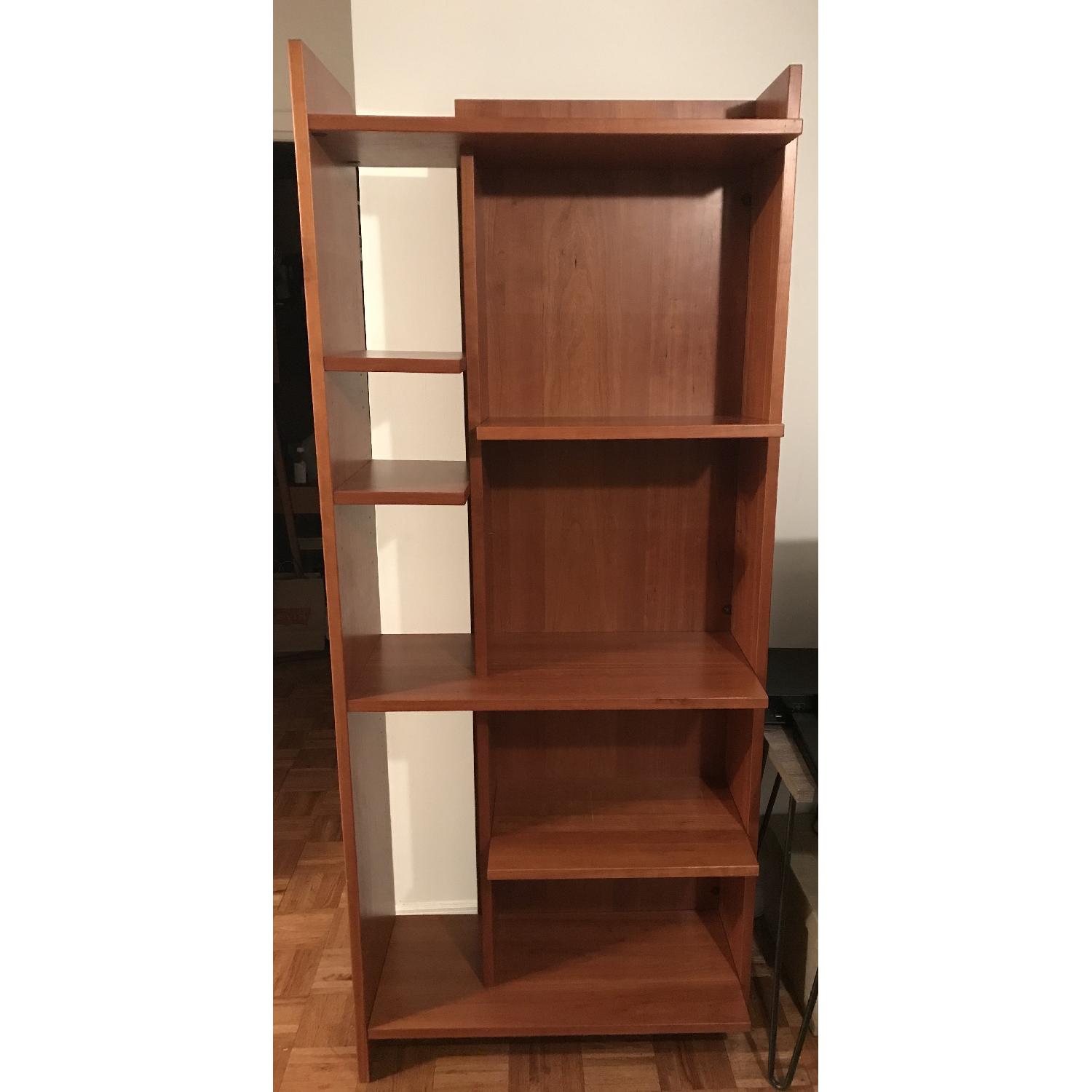 Vintage Post Modern Scandinavian Wooden Bookshelf - AptDeco