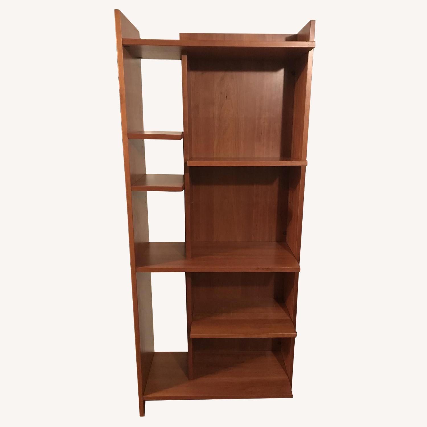Vintage Post Modern Scandinavian Wooden Bookshelf - AptDeco