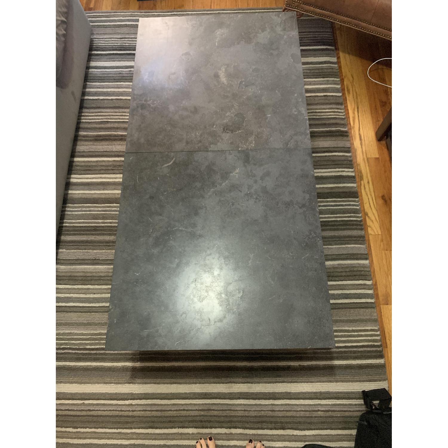 Crate & Barrel Bluestone Square Coffee Table - AptDeco