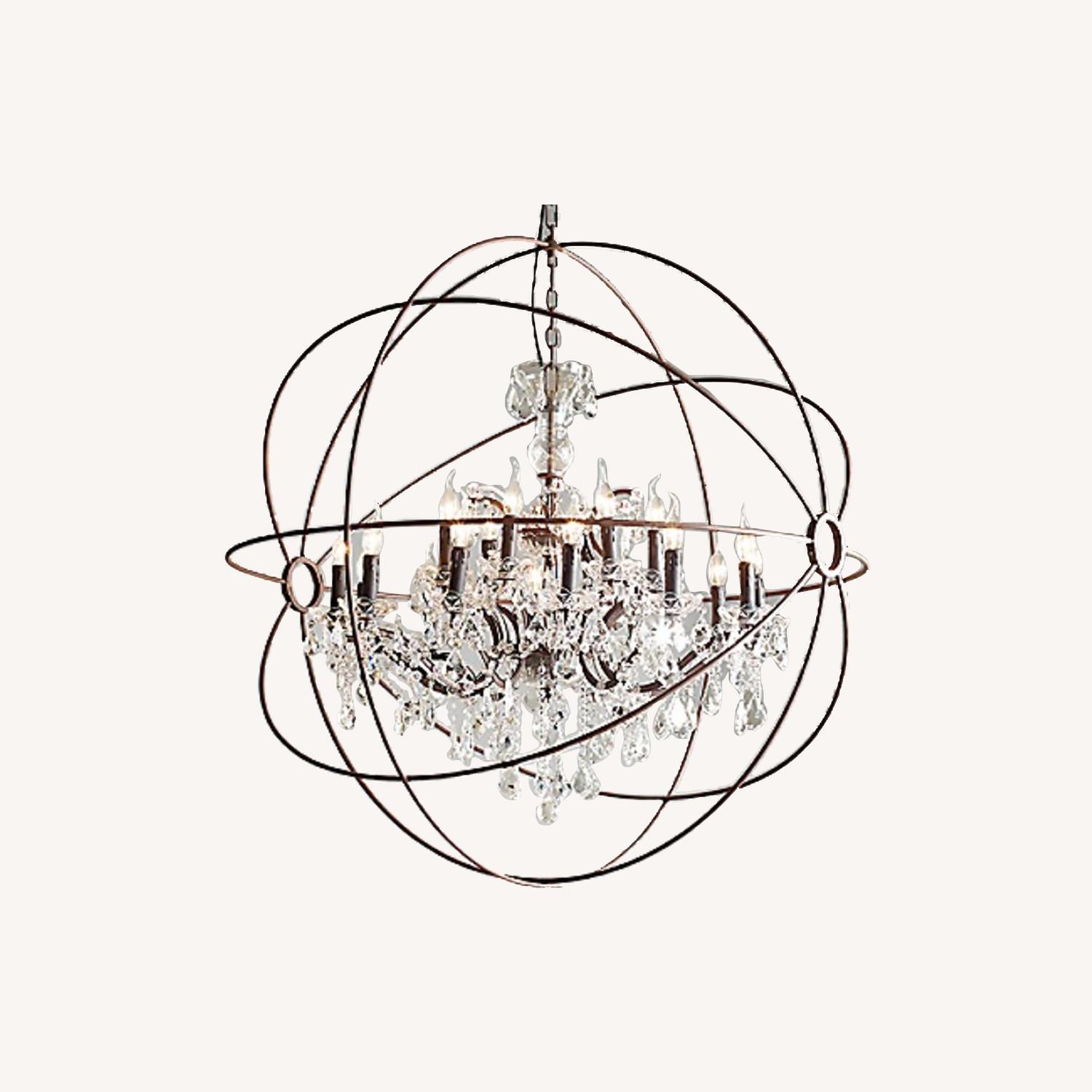 Restoration Hardware Orb Crystal Chandelier - AptDeco