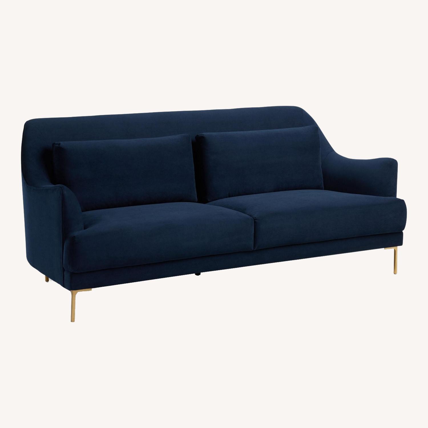 Navy Blue Samara Sofa - AptDeco