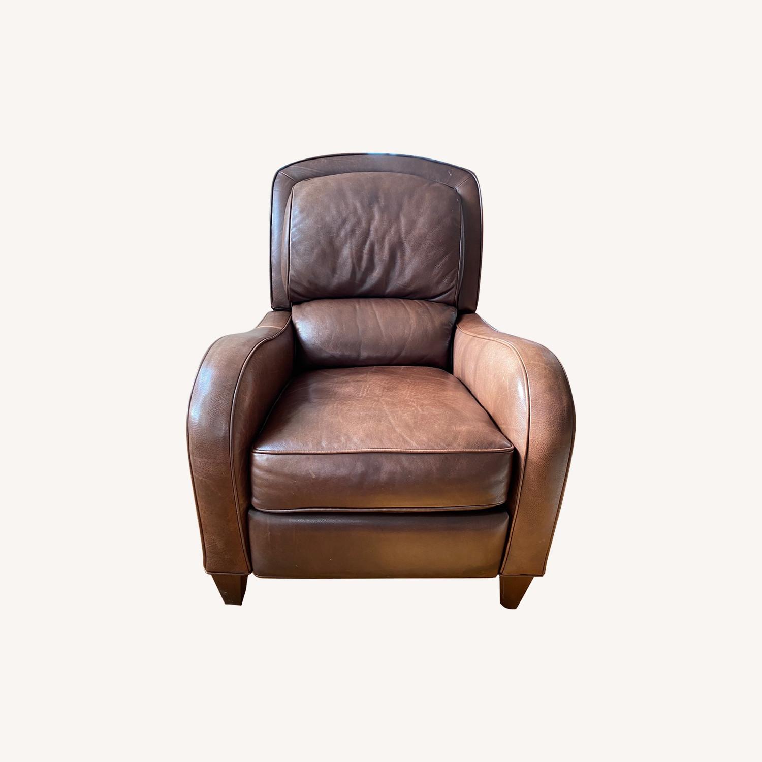 Arhaus Leather Recliner - AptDeco