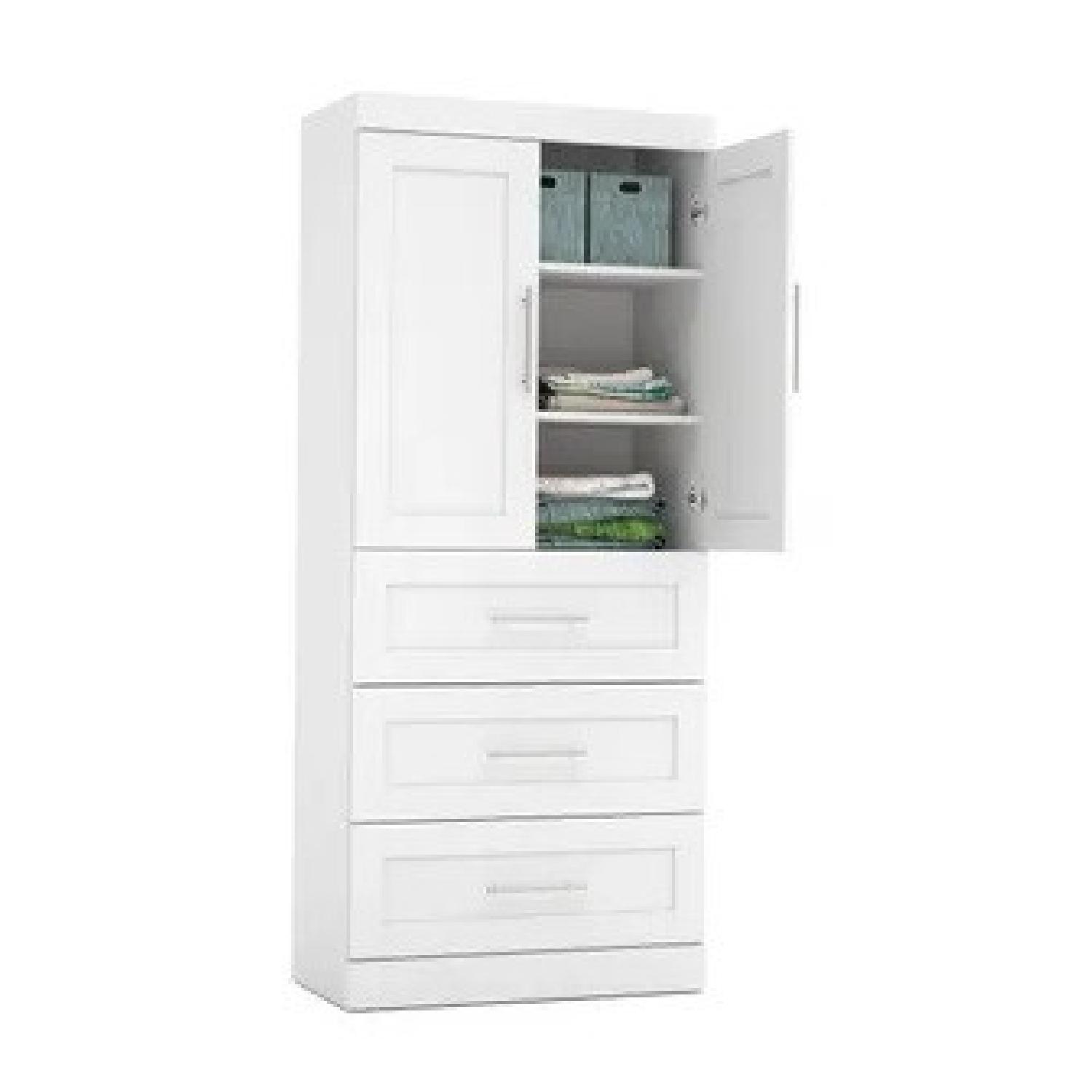 Bestar Pur 3-drawer Wardrobe / Storage Tower - AptDeco