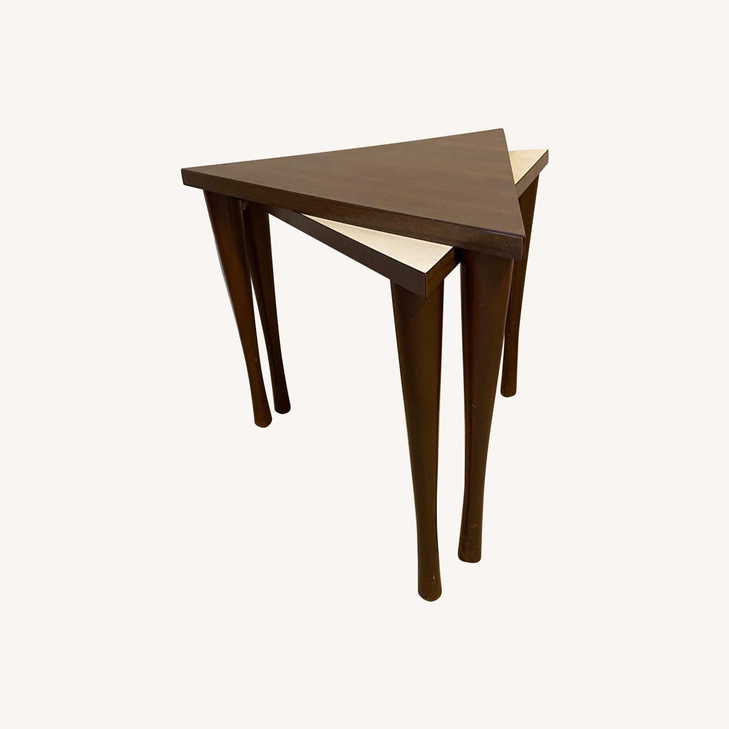 Mid Century Triangle Tables - AptDeco