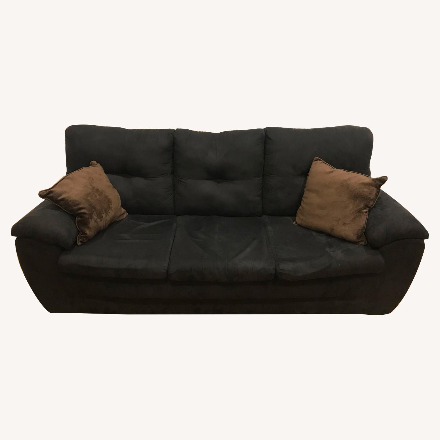 Wayfair Black Fabric Sofa - AptDeco