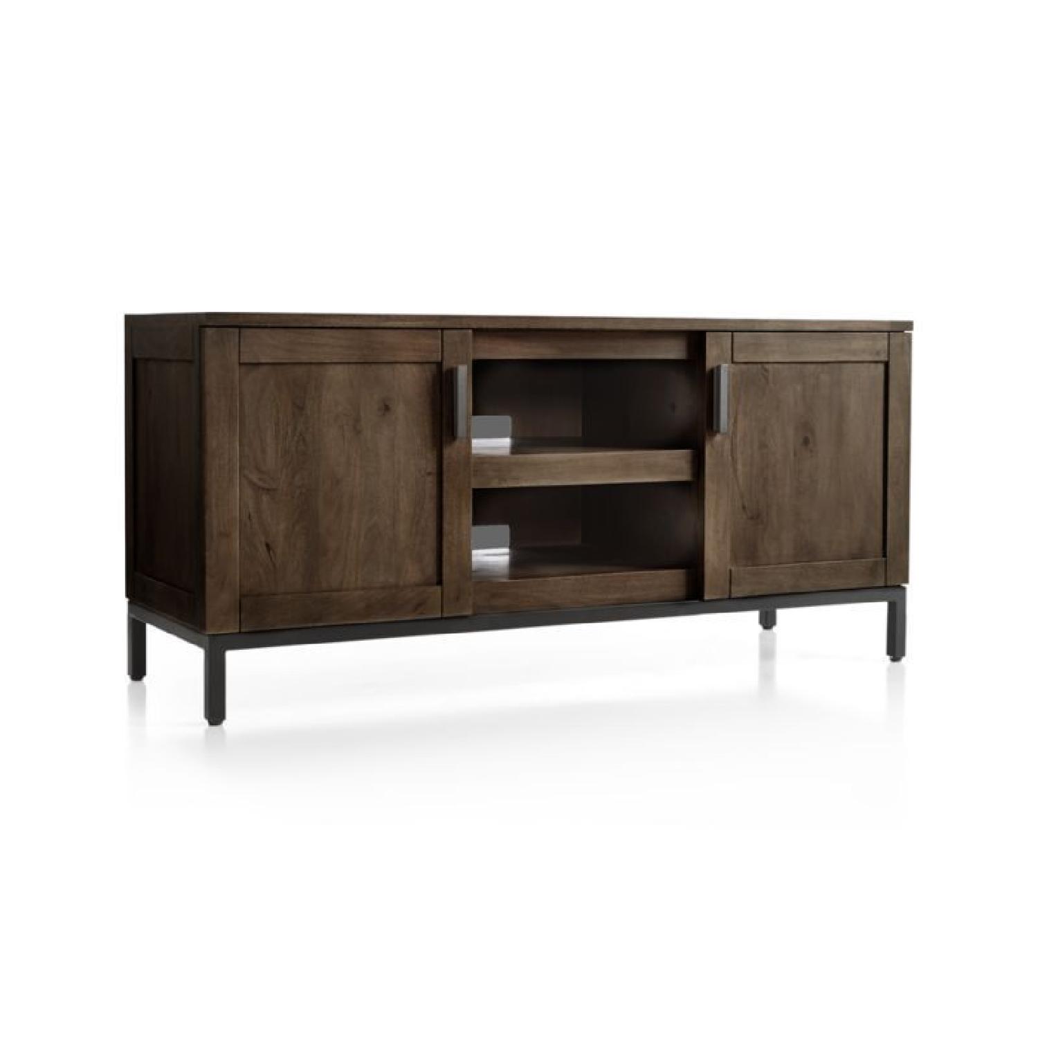 Crate & Barrel Wyatt Grey Media Console - AptDeco